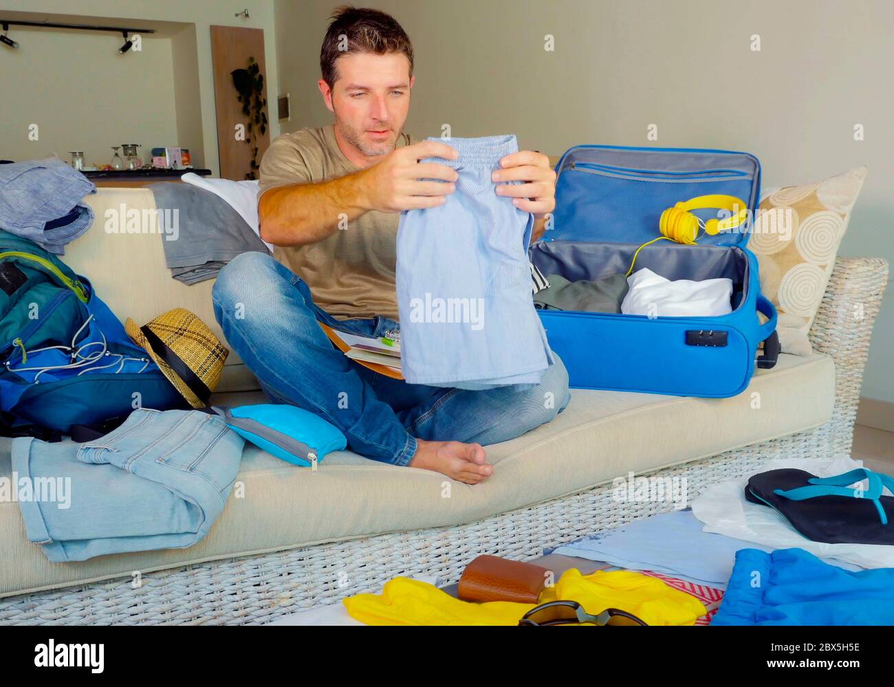 Suitcase Packing Mess High Resolution Stock Photography and Images - Alamy