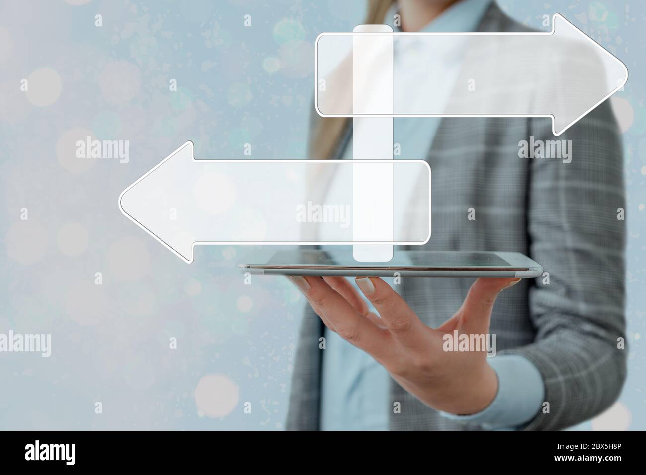 Competitiveness Symbol In Diverging Opposite Views Business Choice ...