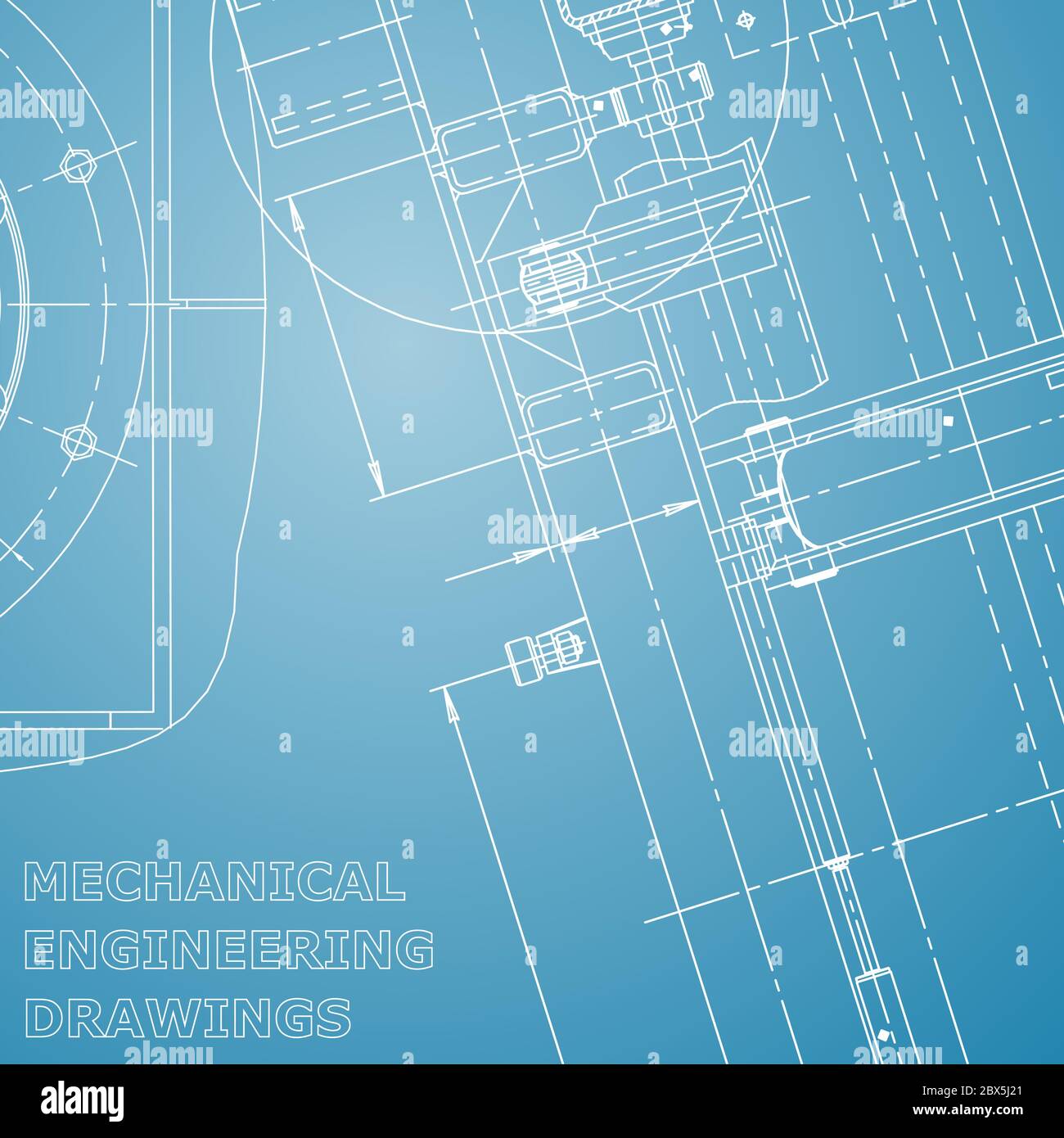 Blueprint, Sketch. Vector engineering illustration. Cover, flyer ...