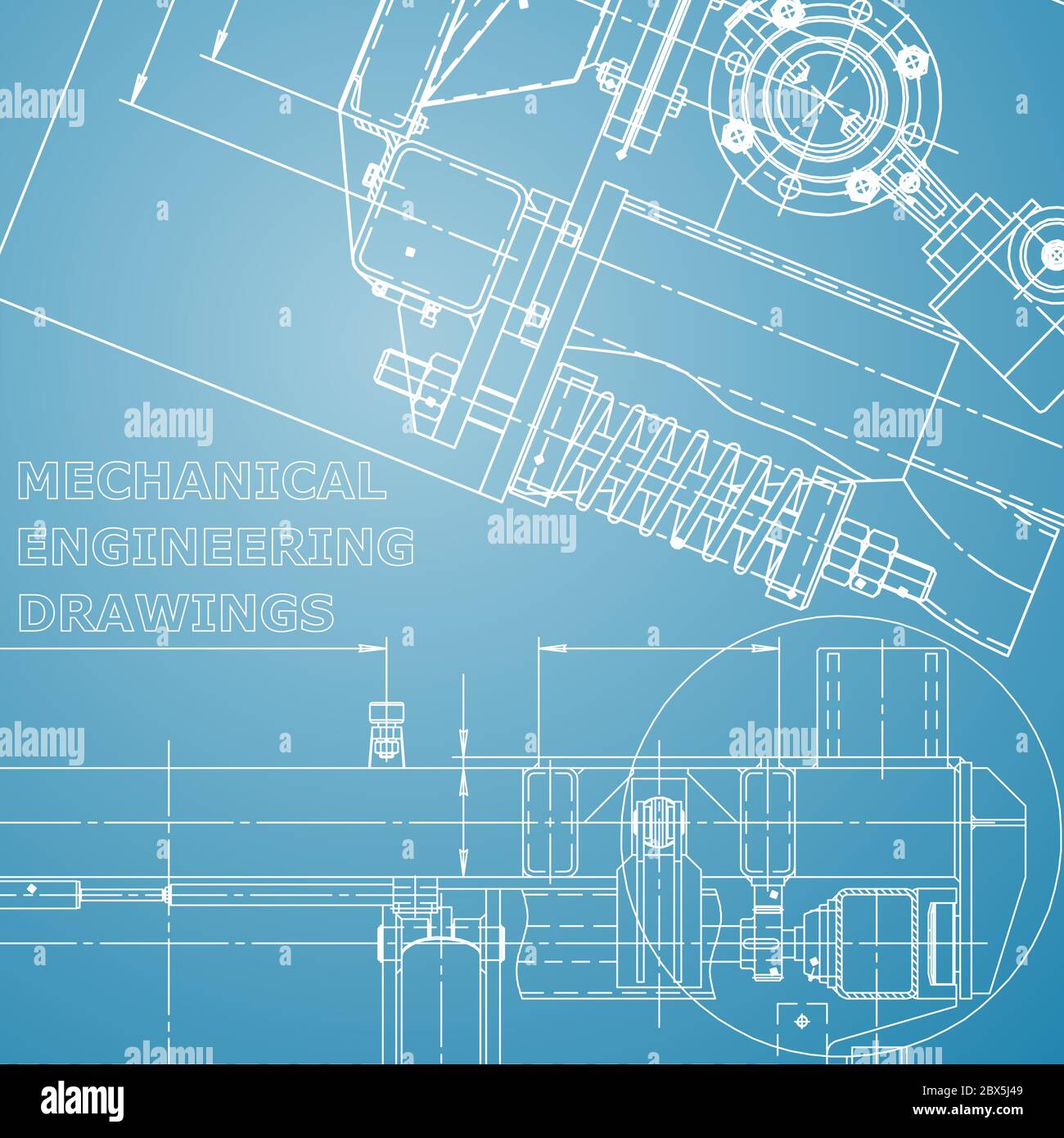 Blueprint, scheme, plan, sketch. Technical illustrations, backgrounds ...