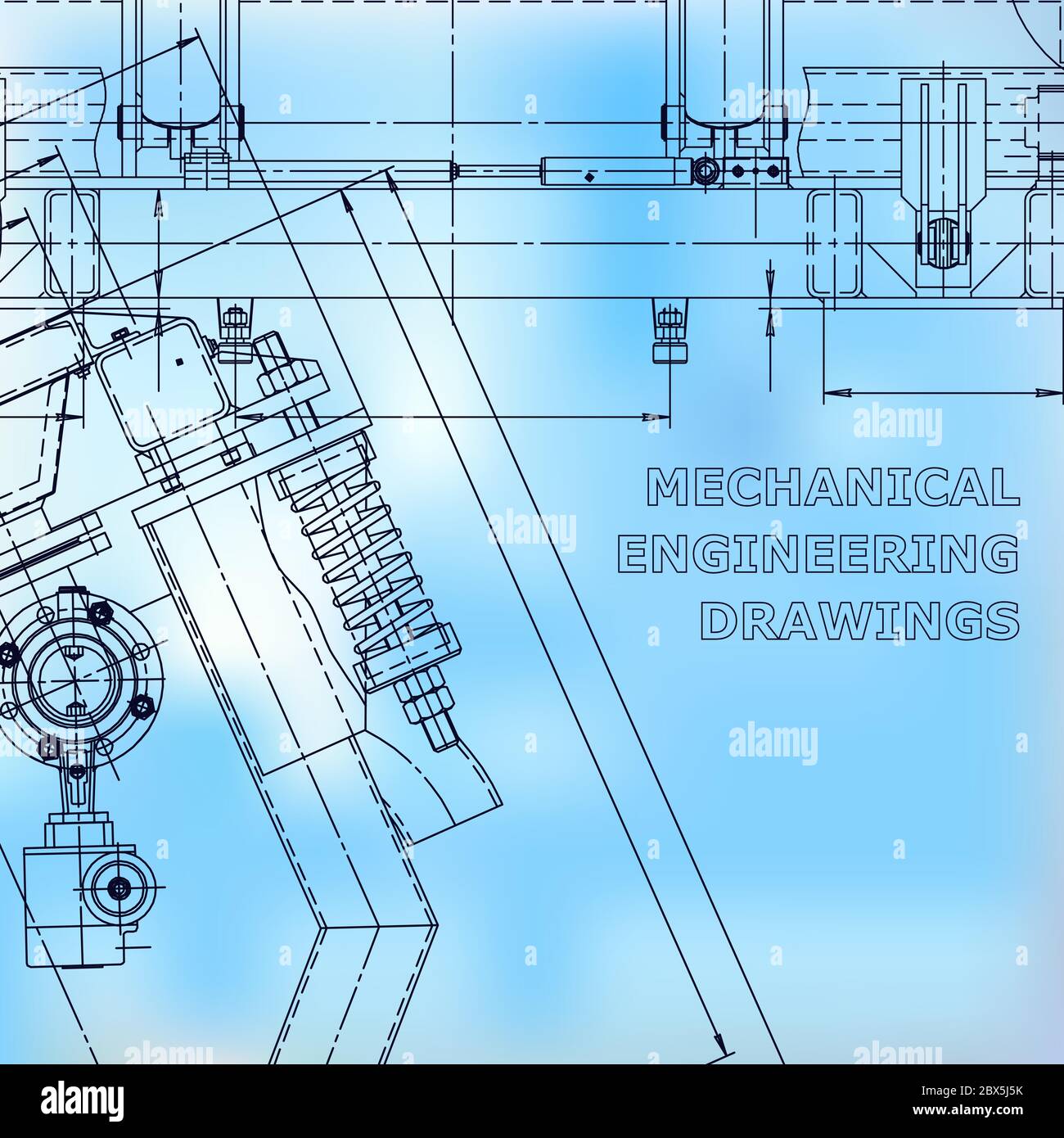 Blueprint, scheme, plan, sketch. Technical illustrations, backgrounds ...