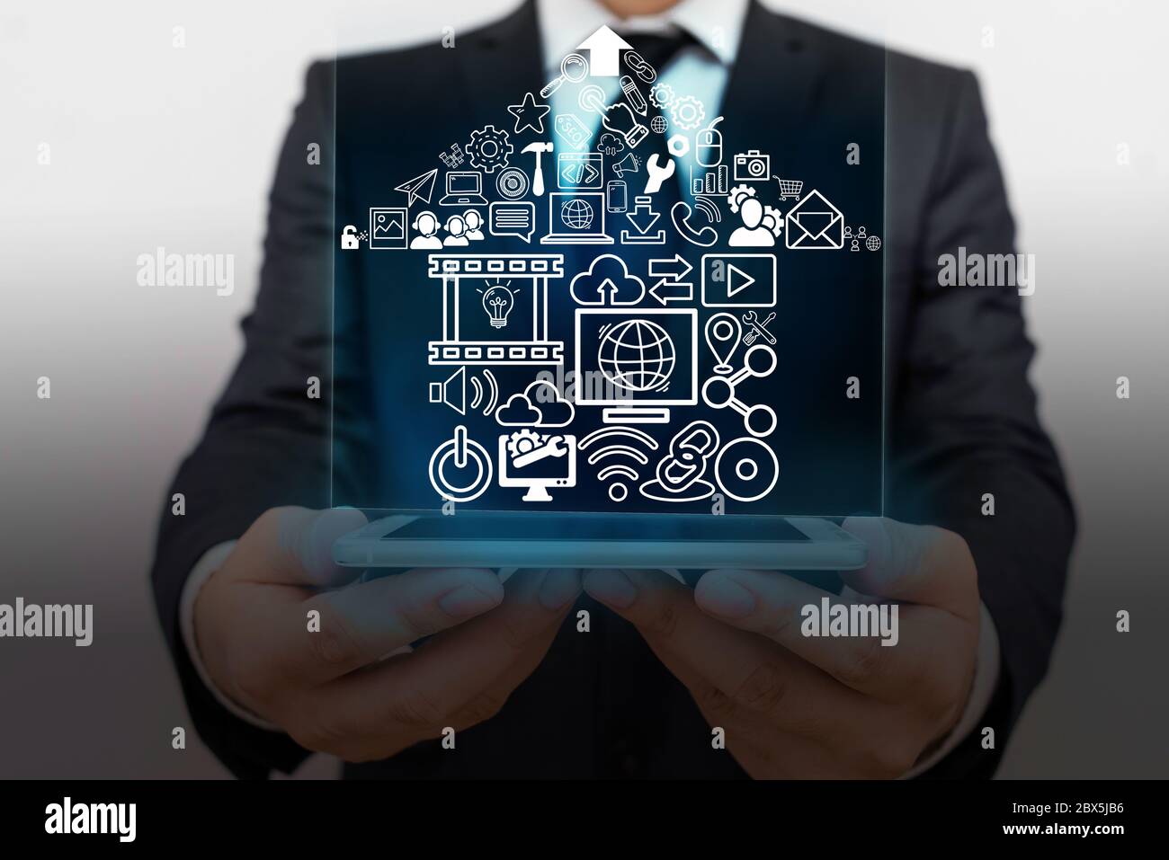 Information Digital Technology Network Connection Infographic Elements ...