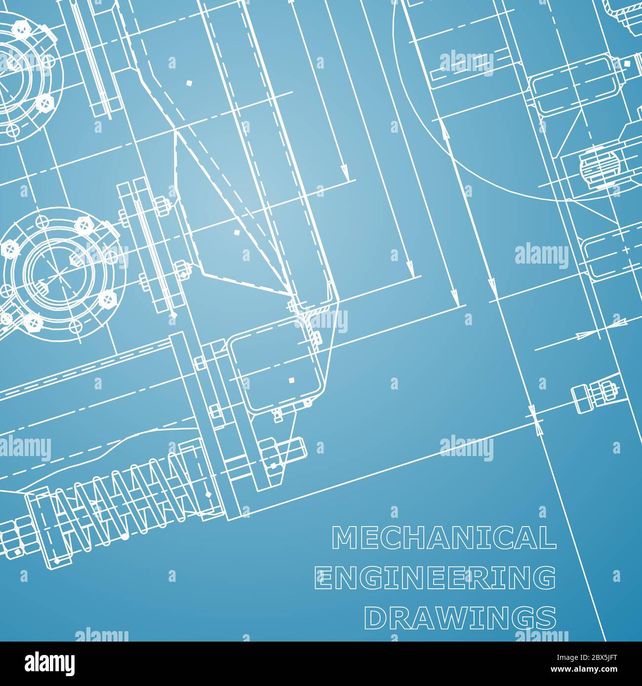 Blueprint. Corporate Identity. Blue and white Vector engineering ...