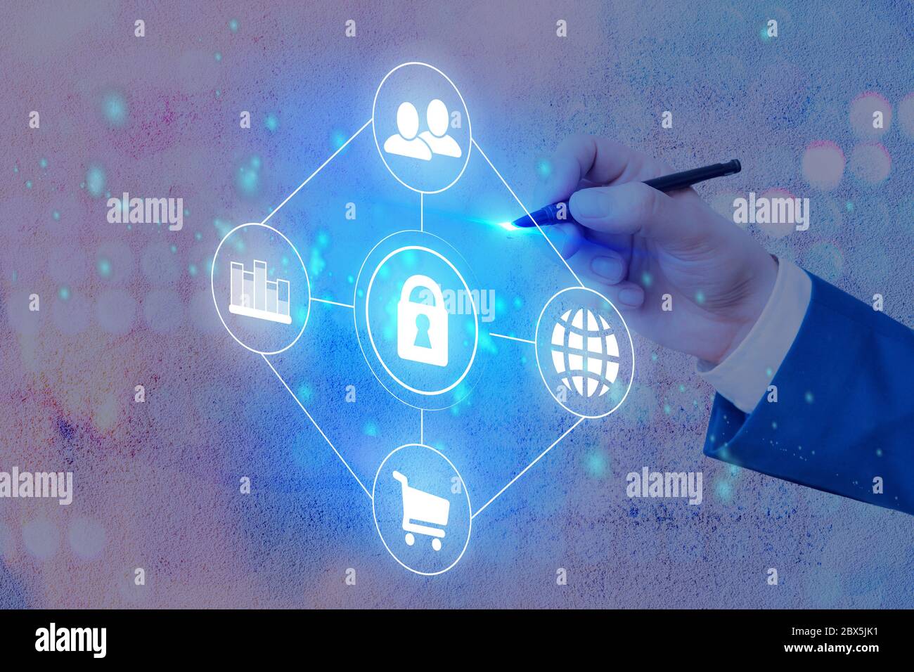 Information Digital Technology Network Connection Infographic Elements ...