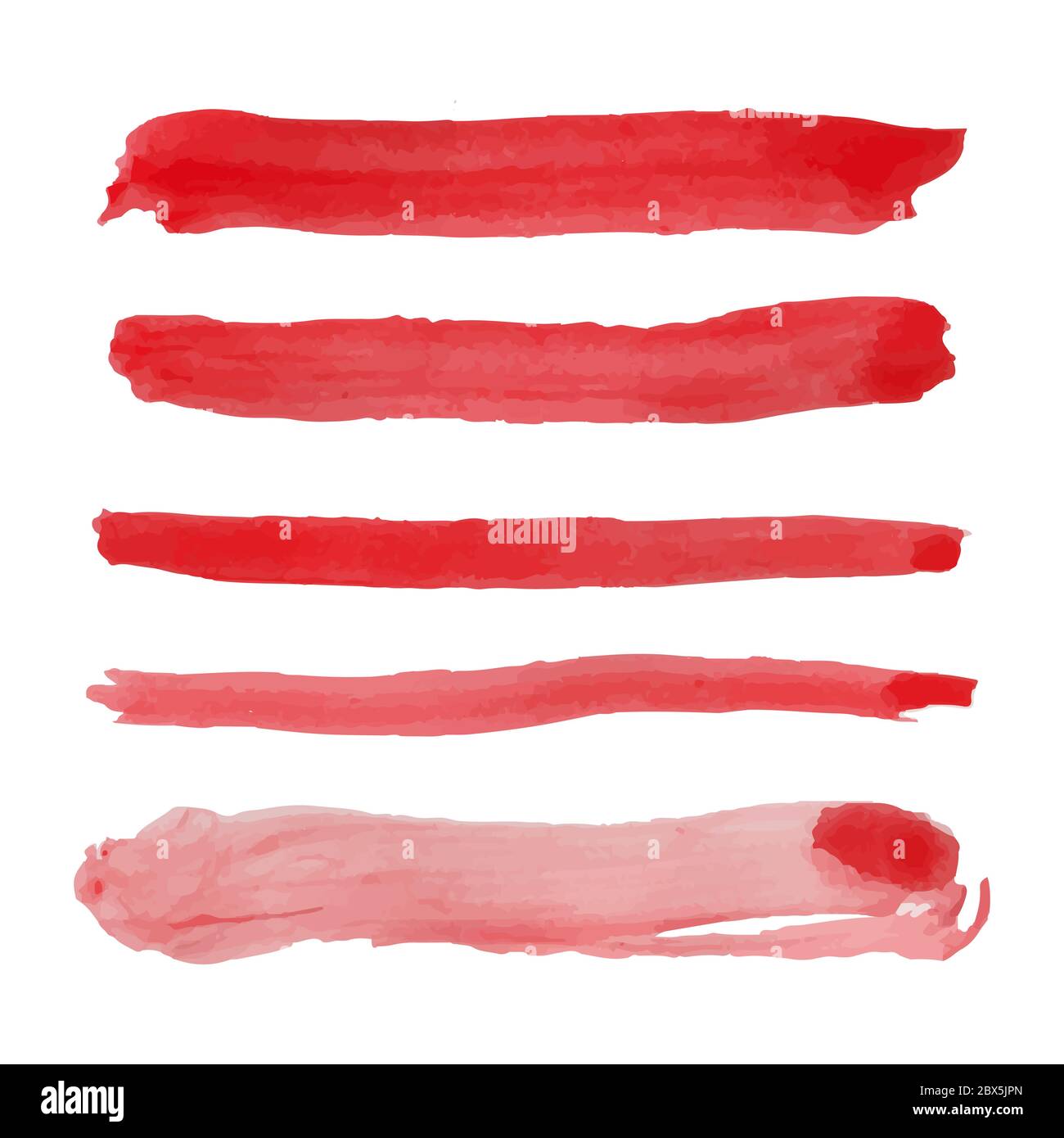 Red colored brush stroke Stock Vector Images - Alamy
