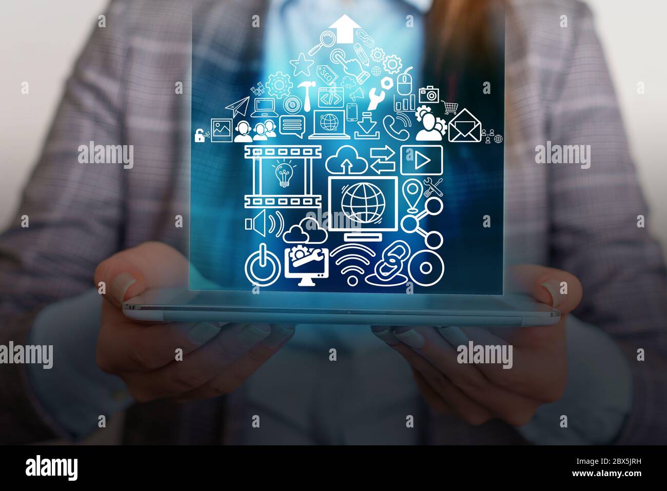 Information Digital Technology Network Connection Infographic Elements ...