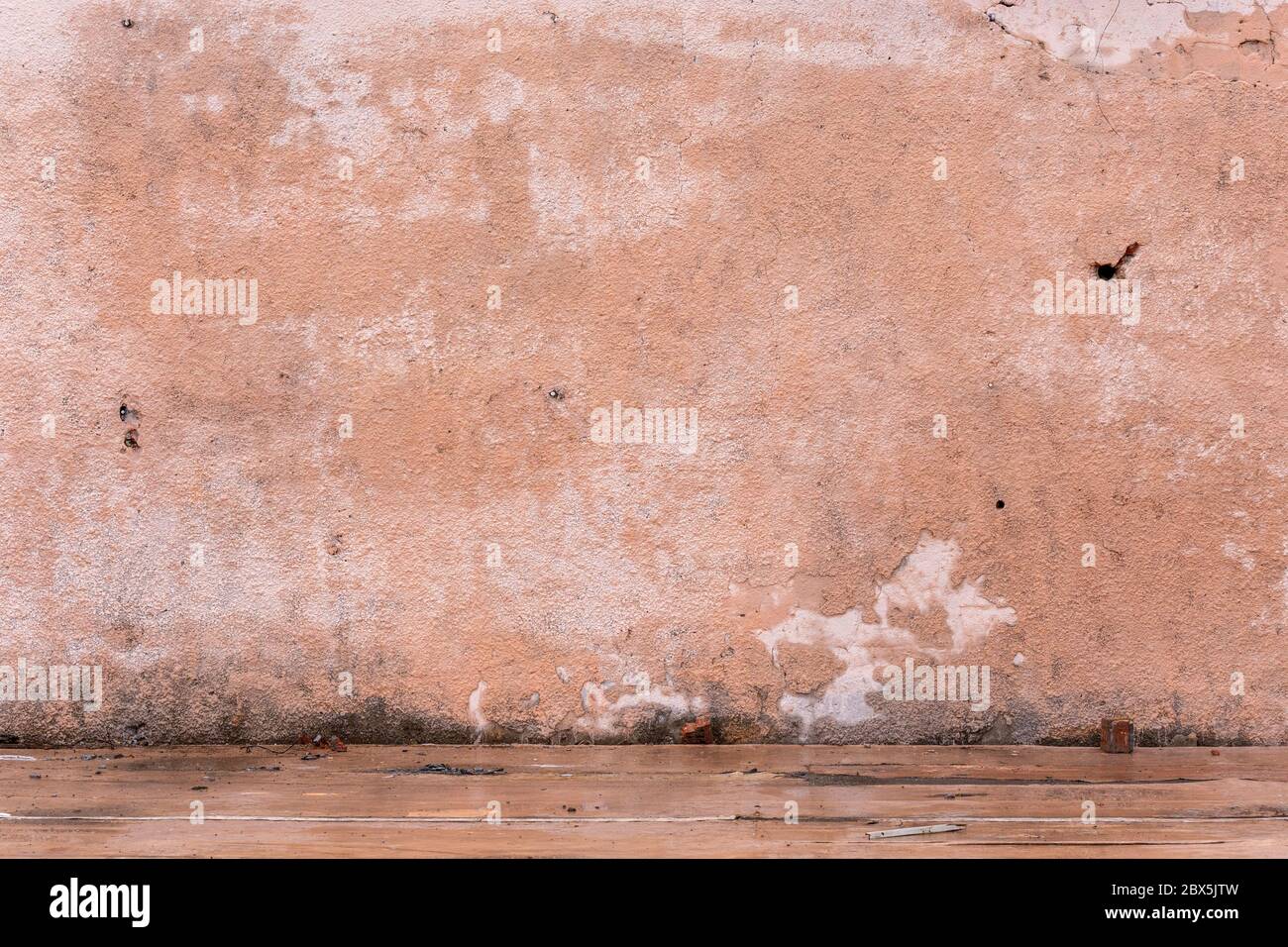 peach color wet plaster shabby wall texture and background Stock Photo ...
