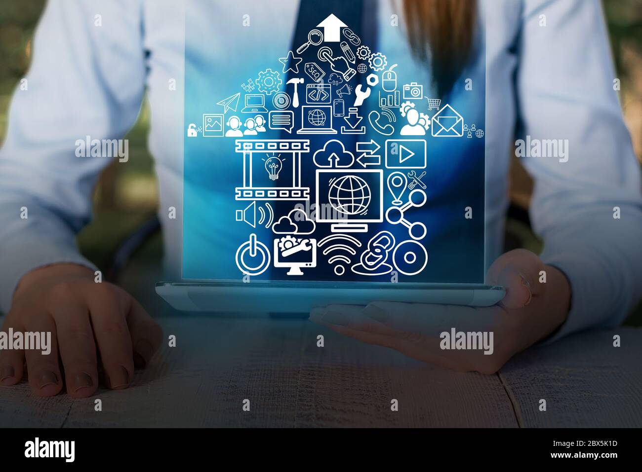 Information Digital Technology Network Connection Infographic Elements ...