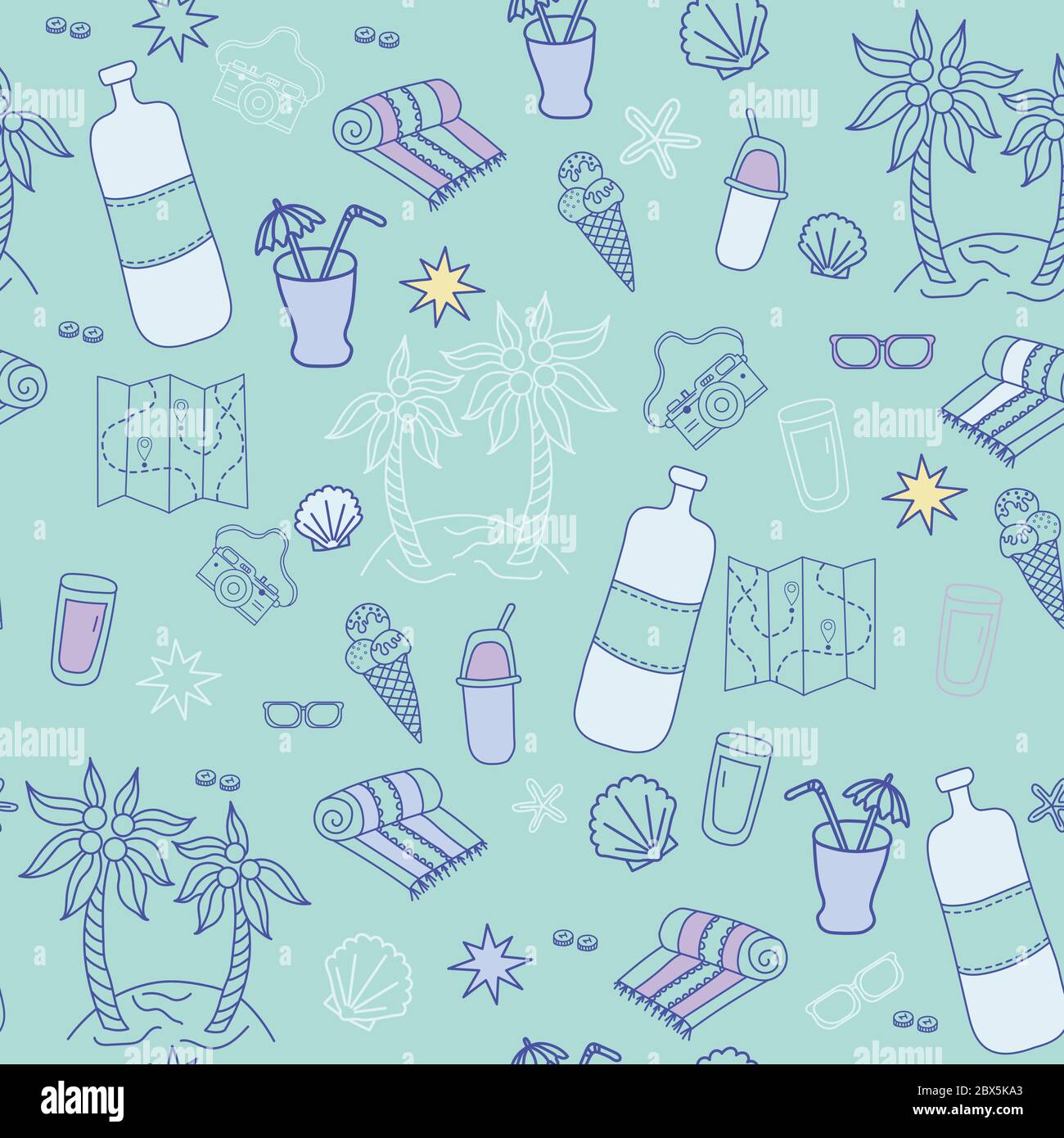 Island themed background Stock Vector Images - Alamy