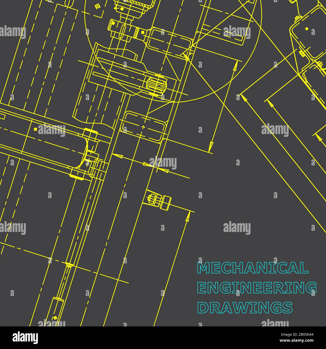 Blueprint. Vector engineering illustration. Computer aided design ...