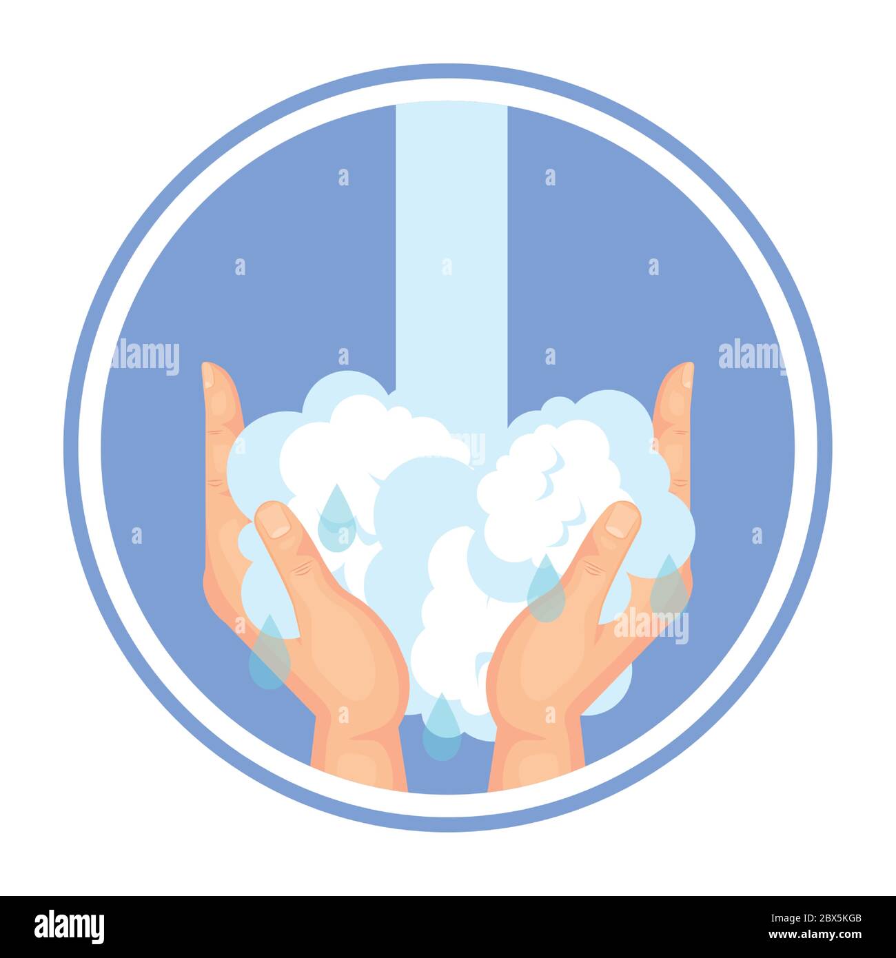 Hands washing with soap vector design Stock Vector Image & Art - Alamy