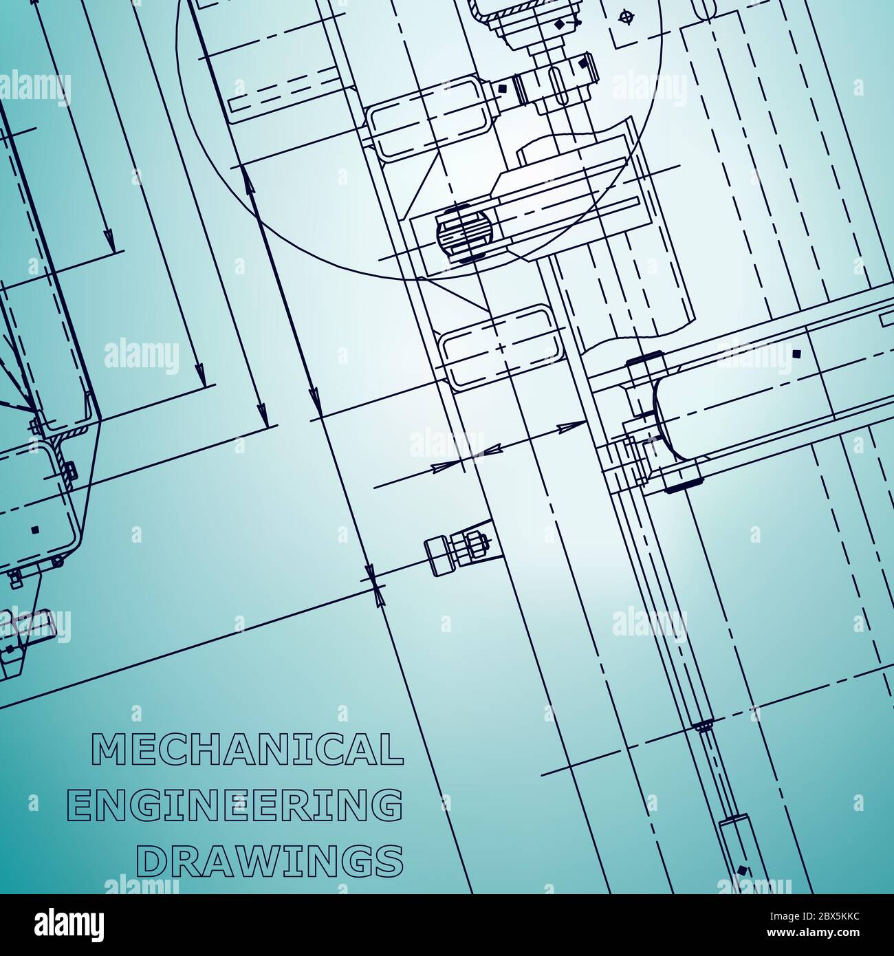 Blueprint. Vector engineering illustration. Technical illustrations ...