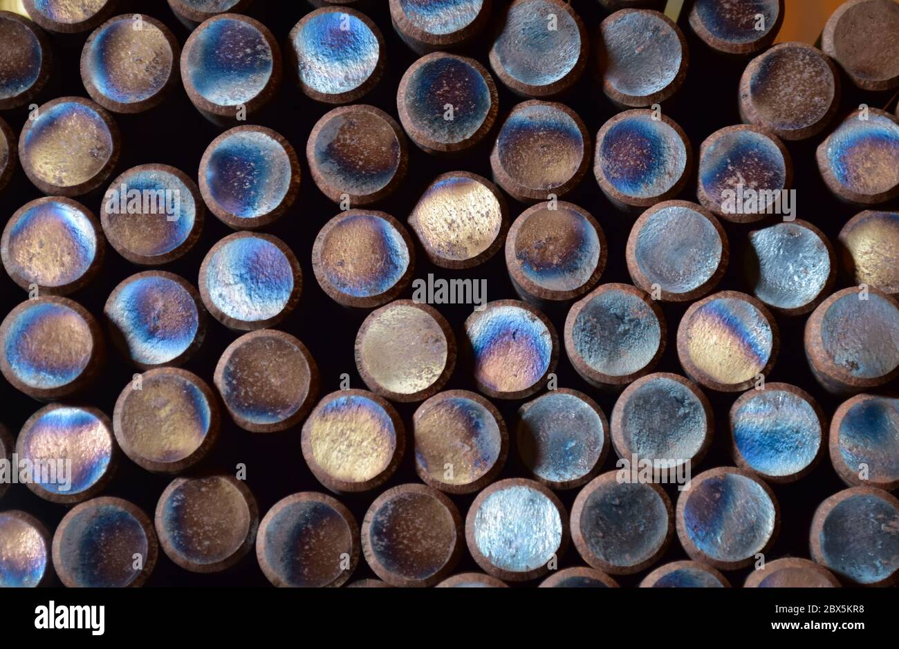 Closed up of steel rod bar in the bundle Stock Photo - Alamy