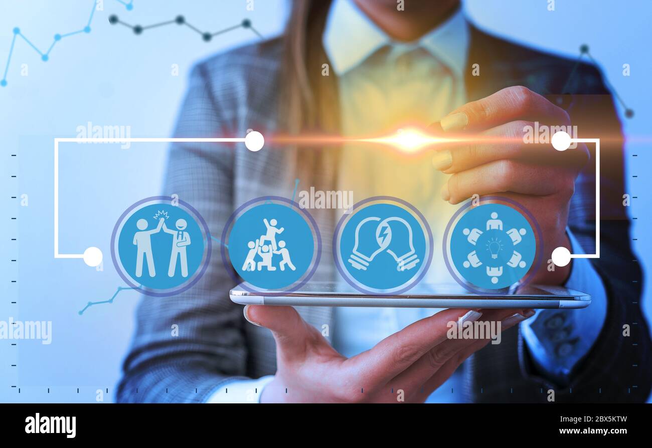 Information Digital Technology Network Connection Infographic Elements ...