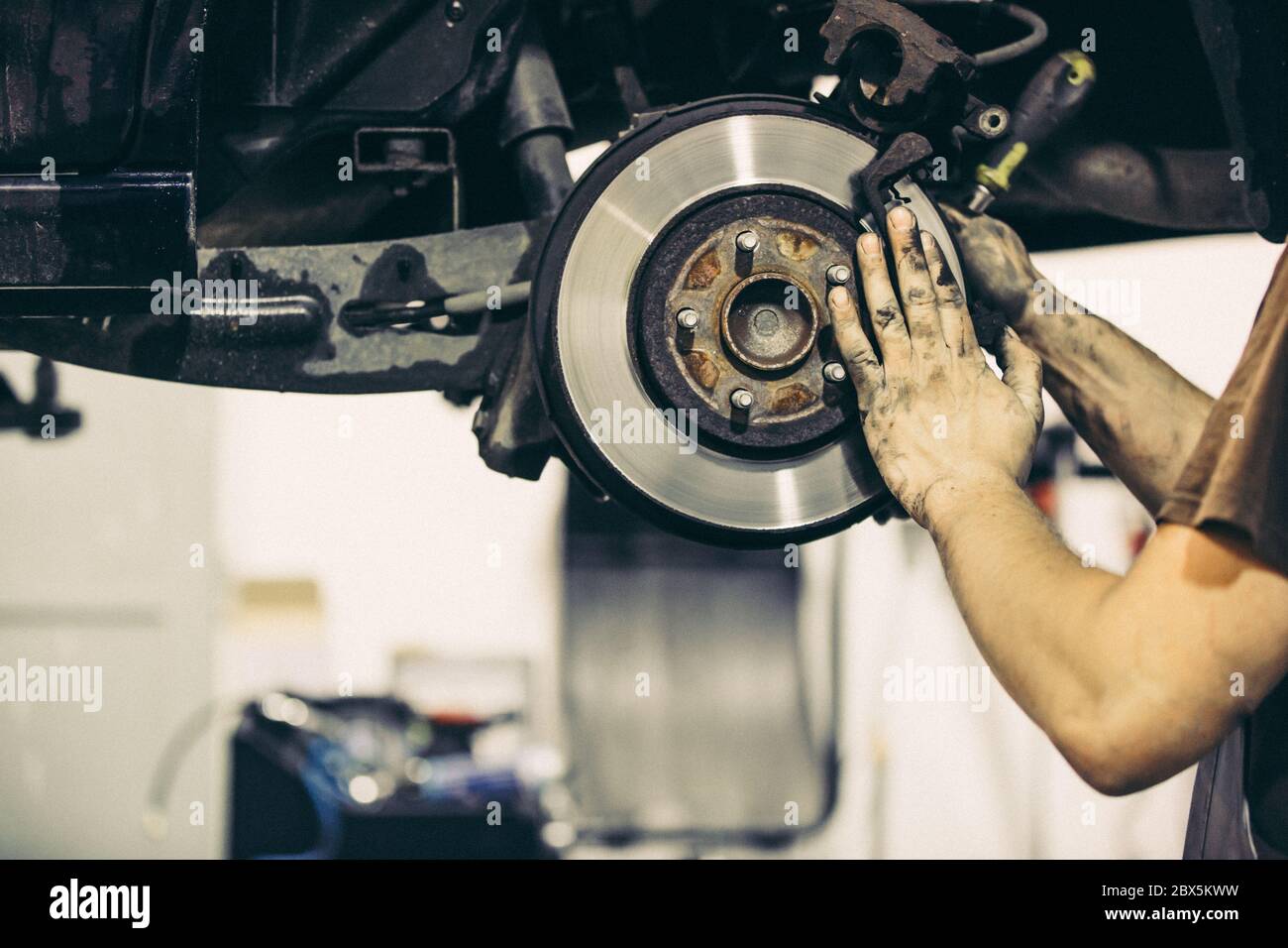 Car break hi-res stock photography and images - Alamy