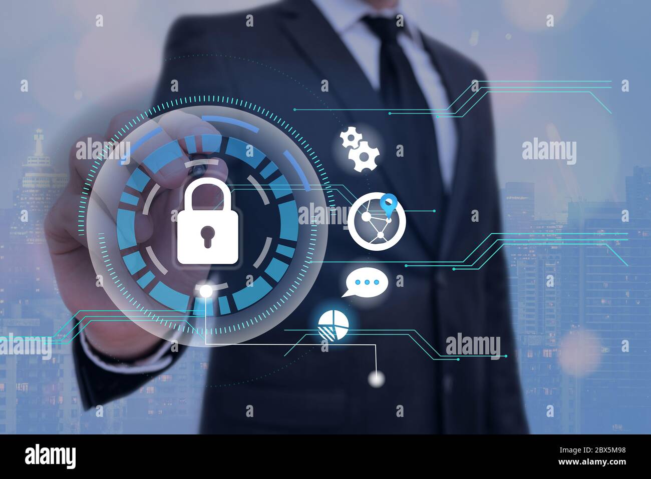 Graphics Padlock For Web Data Information Security Application System ...