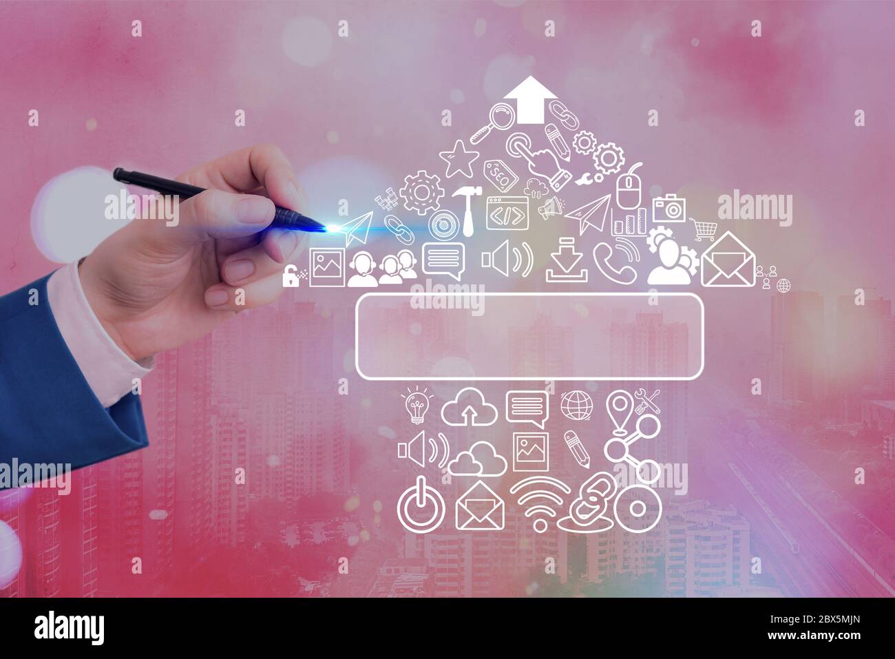 Information Digital Technology Network Connection Infographic Elements ...