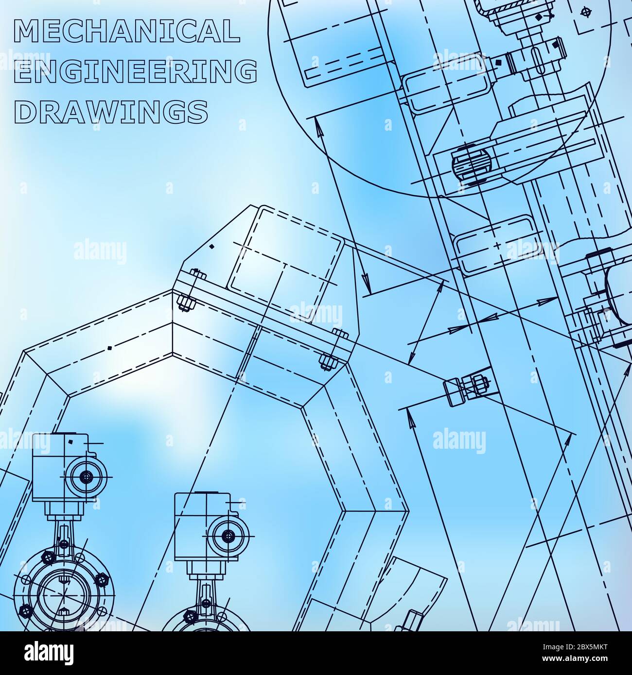 Blueprint, Sketch. Vector engineering illustration Blue Corporate ...