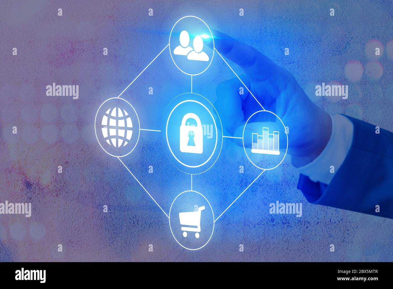 Information Digital Technology Network Connection Infographic Elements ...