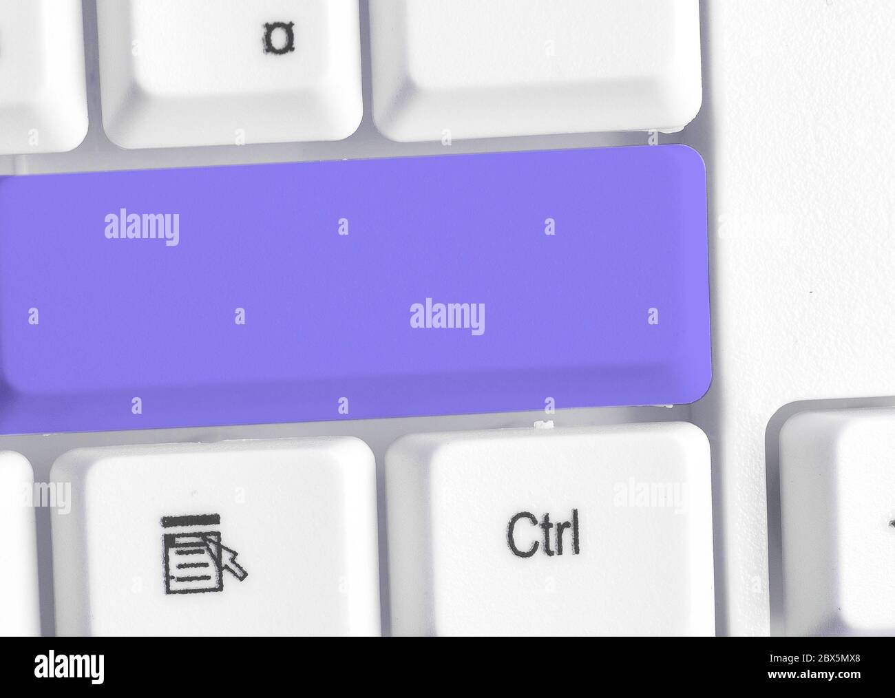 Pc Keyboard Key With Empty Note Paper Above Copy Space Stock Photo - Alamy