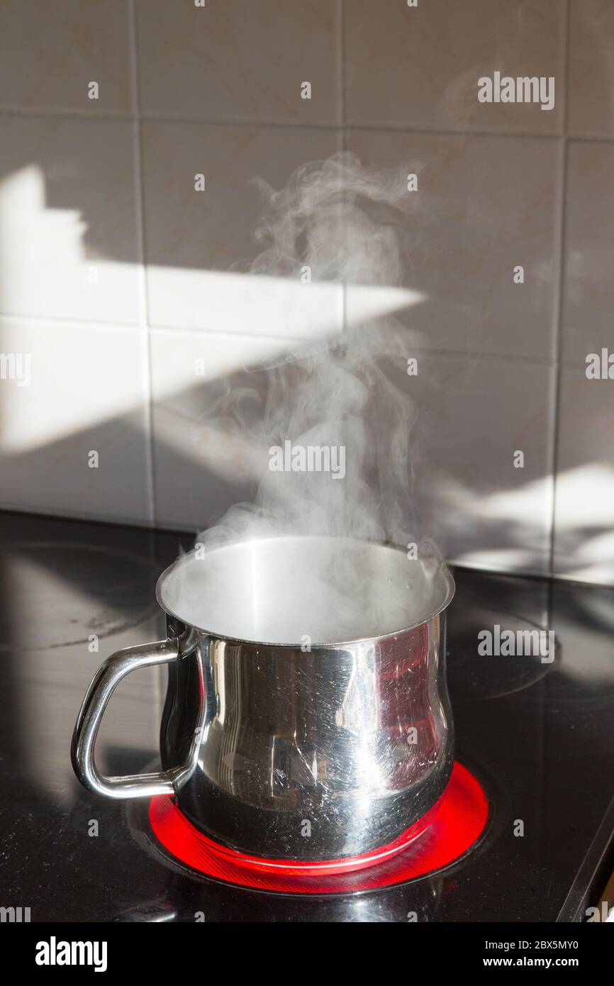 Boiling Water In A Pan