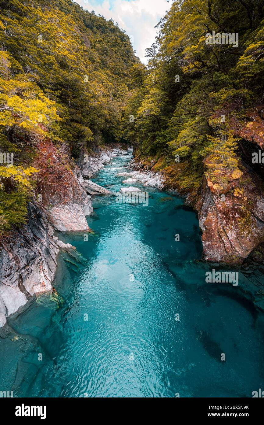 Hokitika Gorge,South Island, New Zealand Stock Photo - Alamy