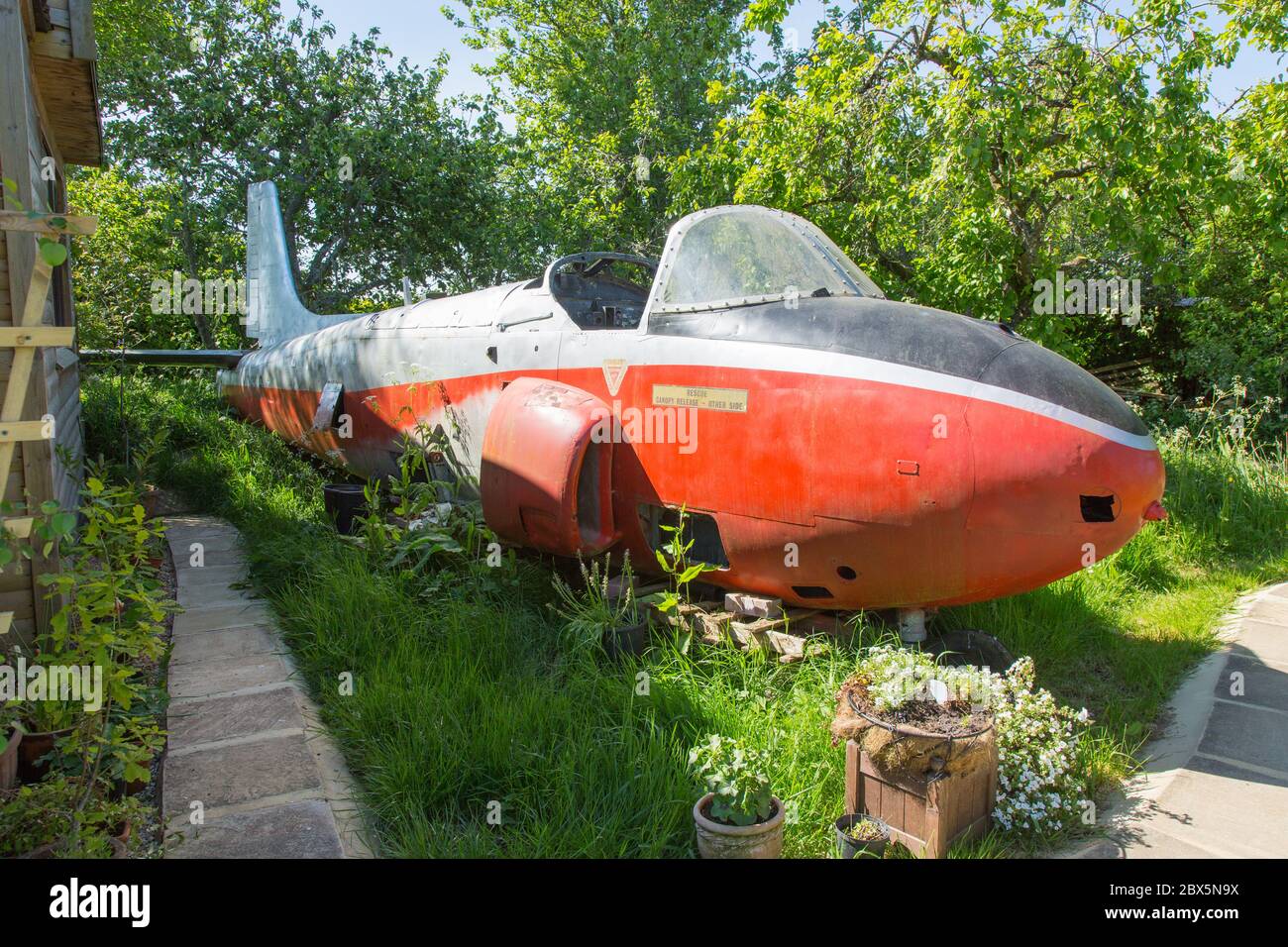 Jet provost trainer jet aircraft, Medstead, Alton, Hampshire, England ...