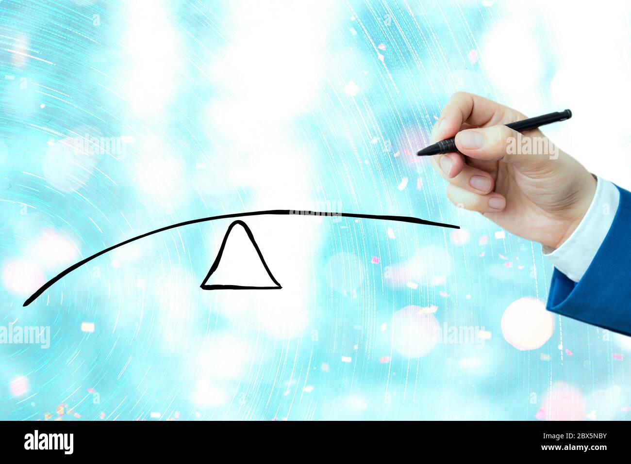 Competitiveness Symbol In Diverging Opposite Views Business Choice ...