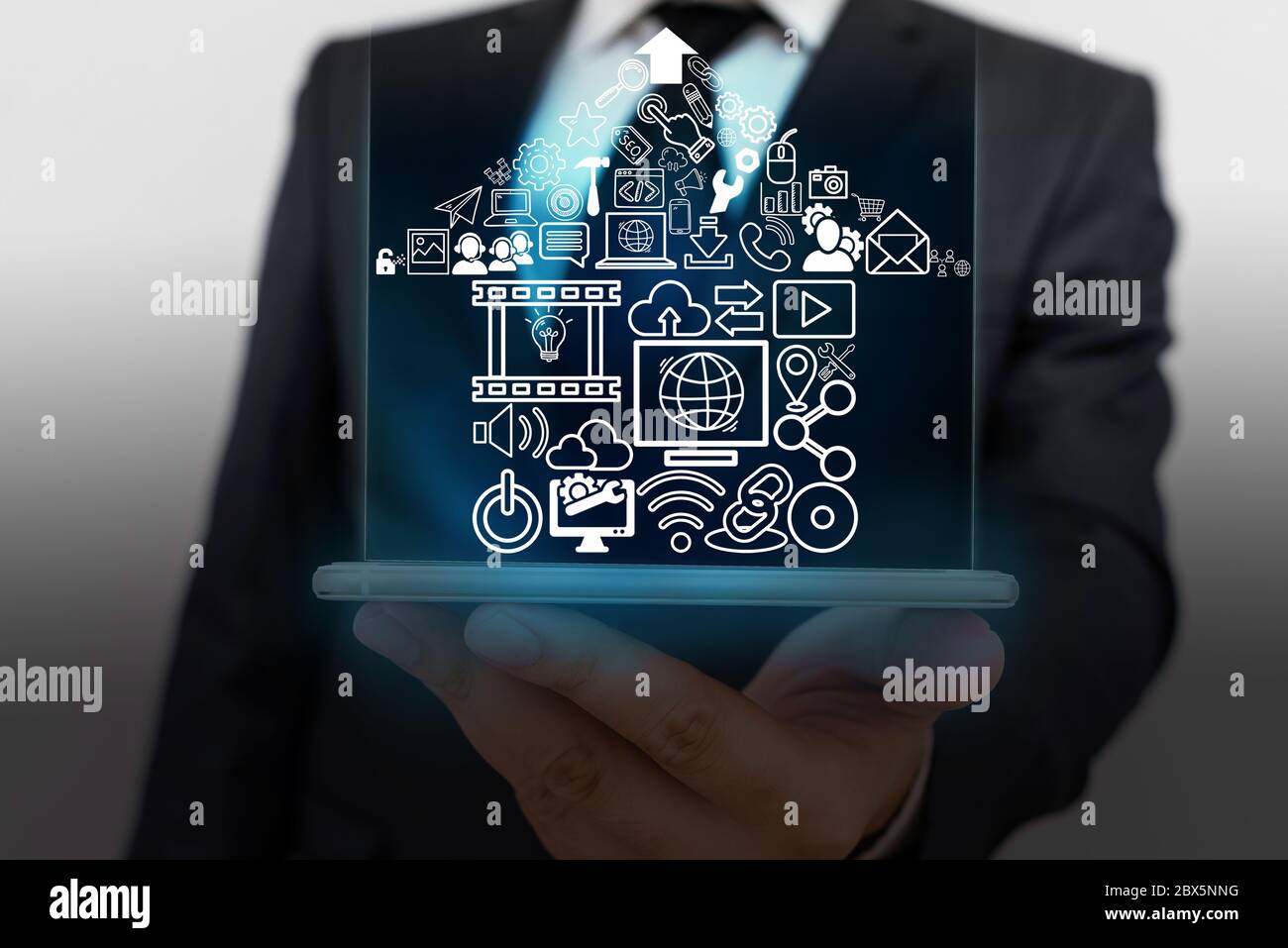 Information Digital Technology Network Connection Infographic Elements ...