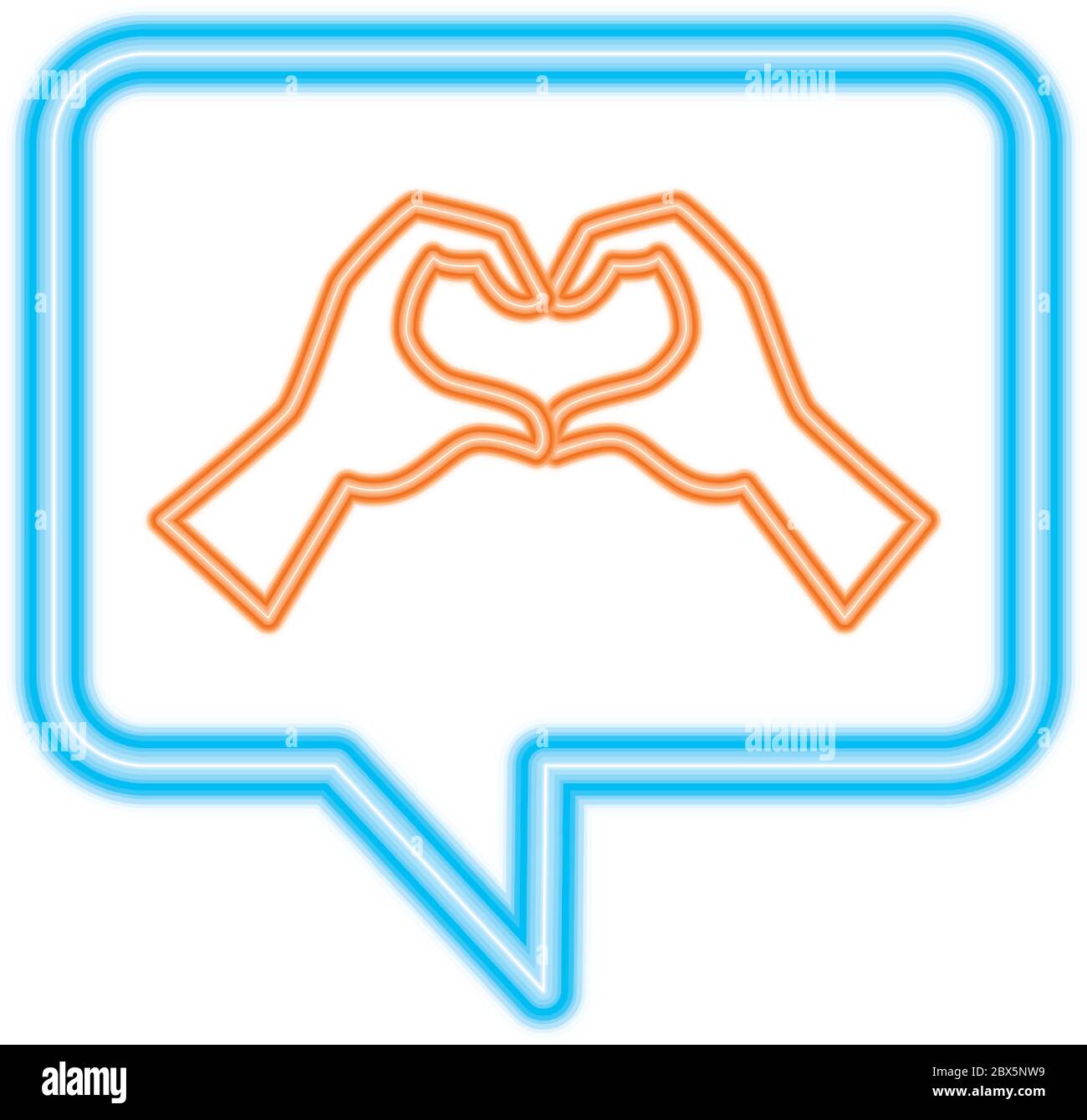 heart hands inside bubble vector design Stock Vector Image & Art - Alamy