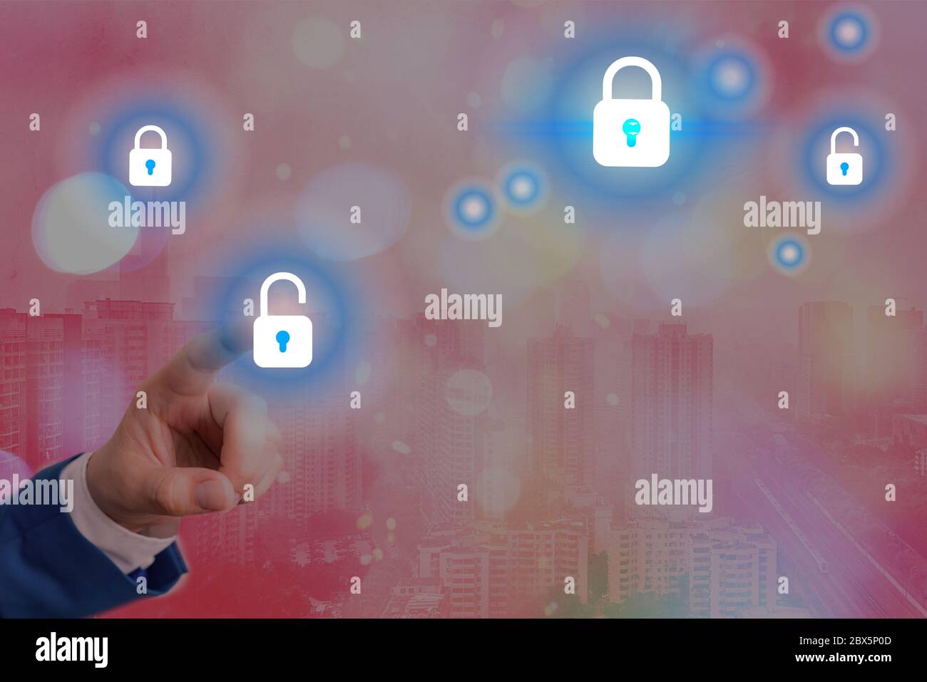 Graphics Padlock For Web Data Information Security Application System ...