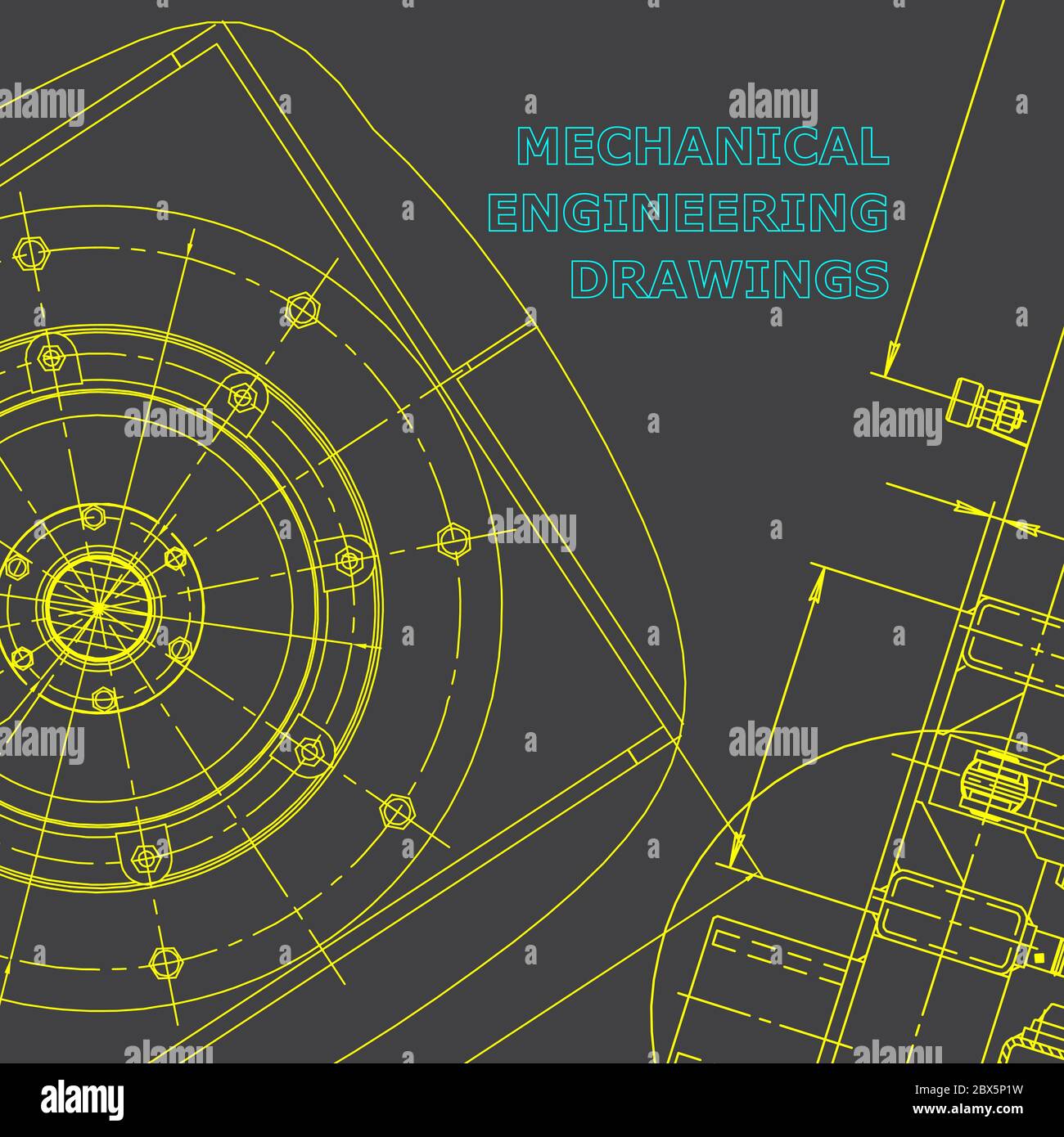Blueprint, Sketch. Vector engineering illustration. Cover, flyer ...