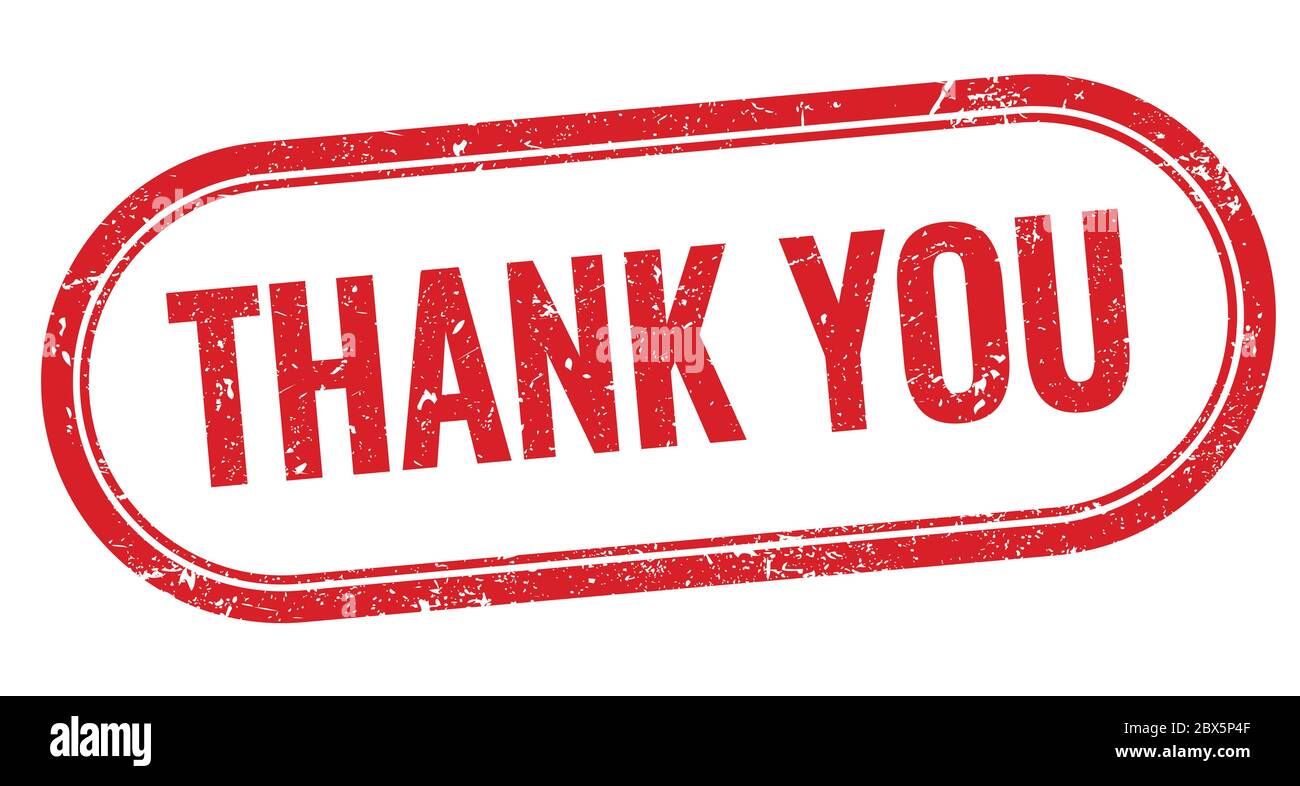THANK YOU red stamp Stock Photo - Alamy