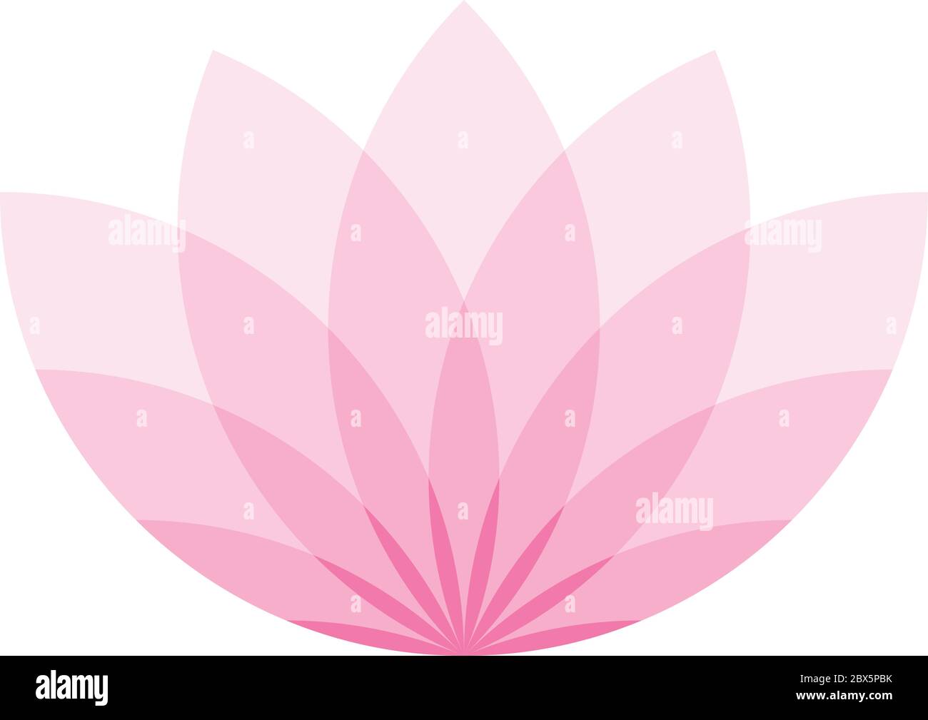 Pink lotus flower icon. Symbol of yoga and beauty. Vector illustration ...