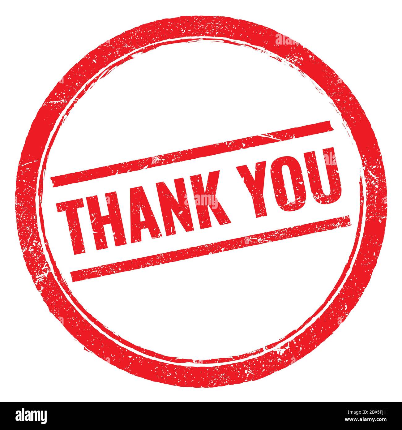 THANK YOU red round stamp Stock Photo - Alamy