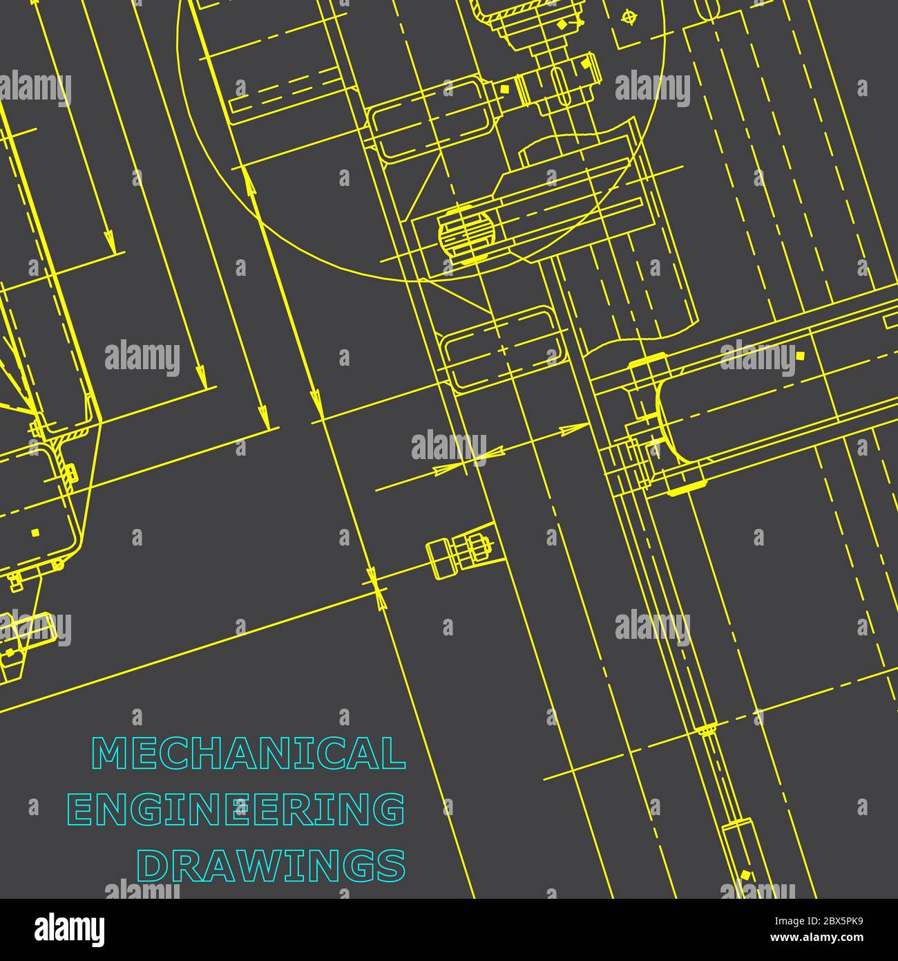 Blueprint. Vector engineering illustration. Technical illustrations ...