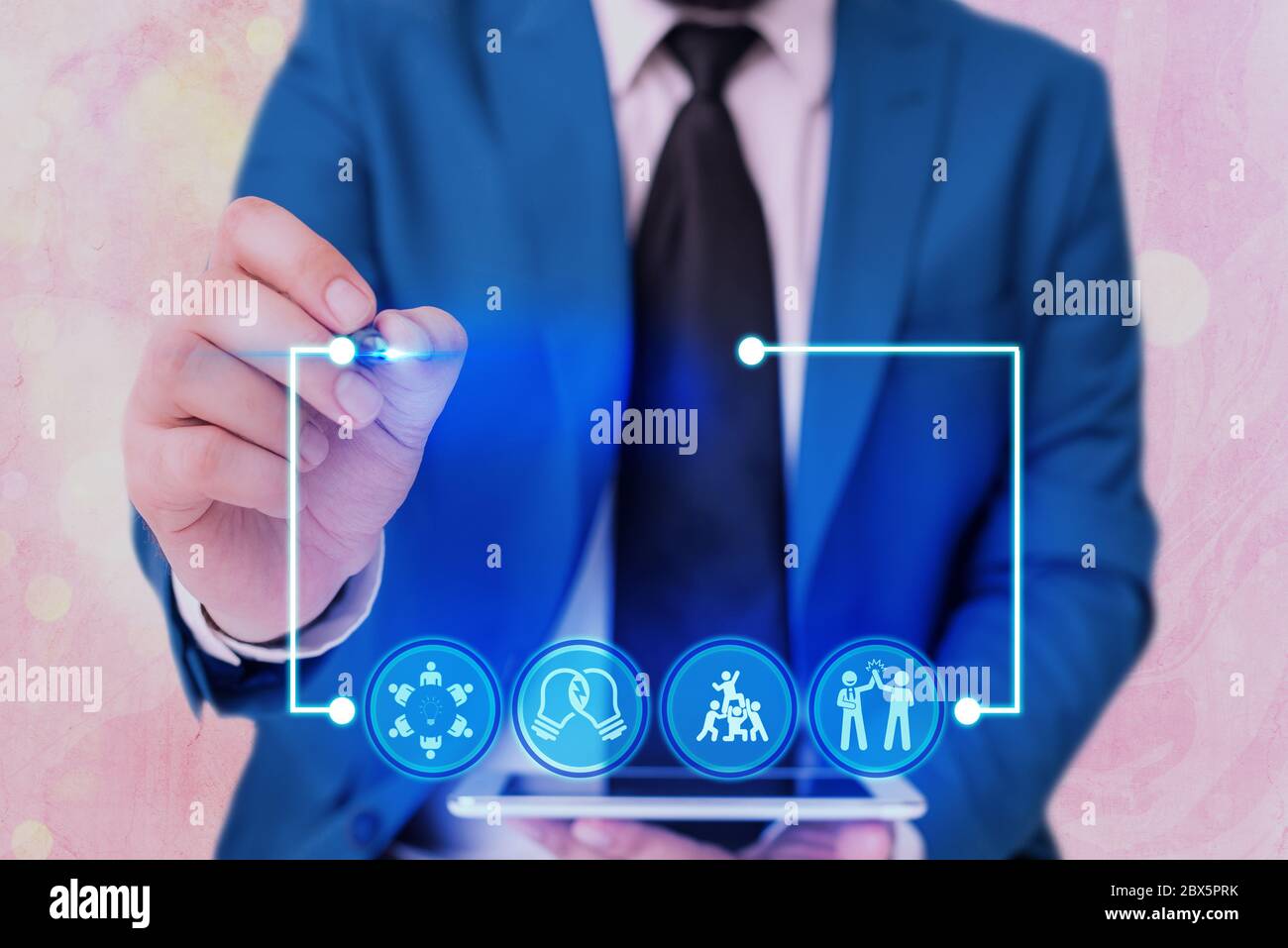 Information Digital Technology Network Connection Infographic Elements ...