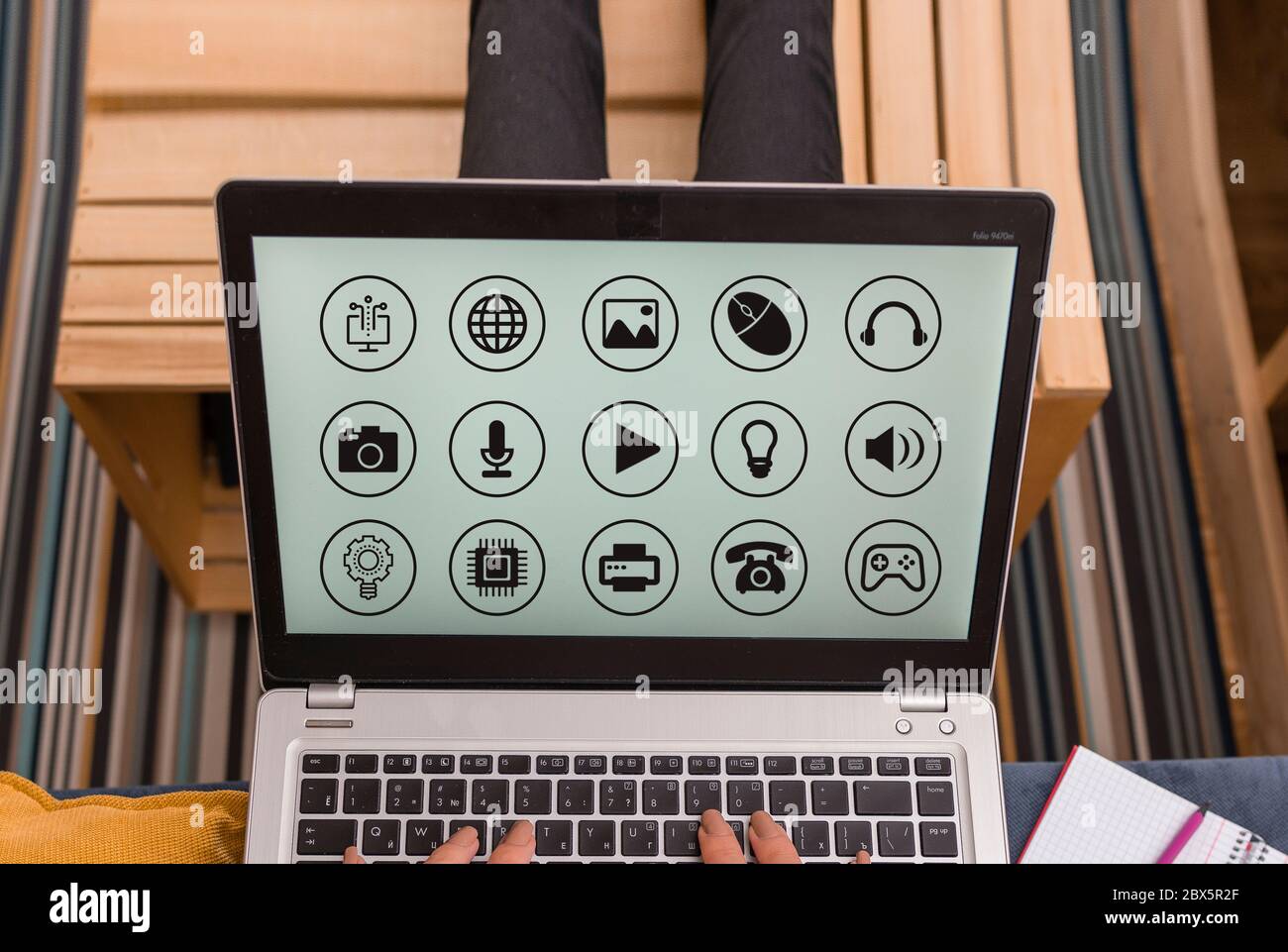 Grids And Different Set Up Of The Icons Latest Digital Technology ...