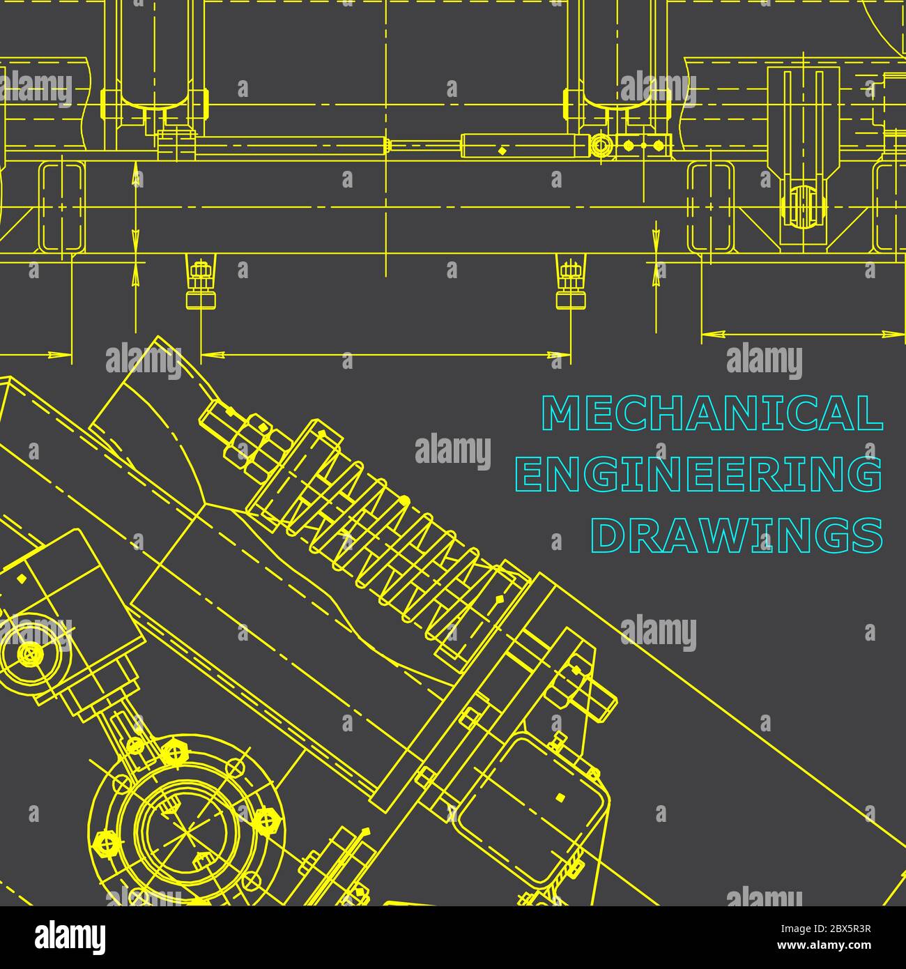 Computer aided design systems. Gray backgrounds. Machine-building ...