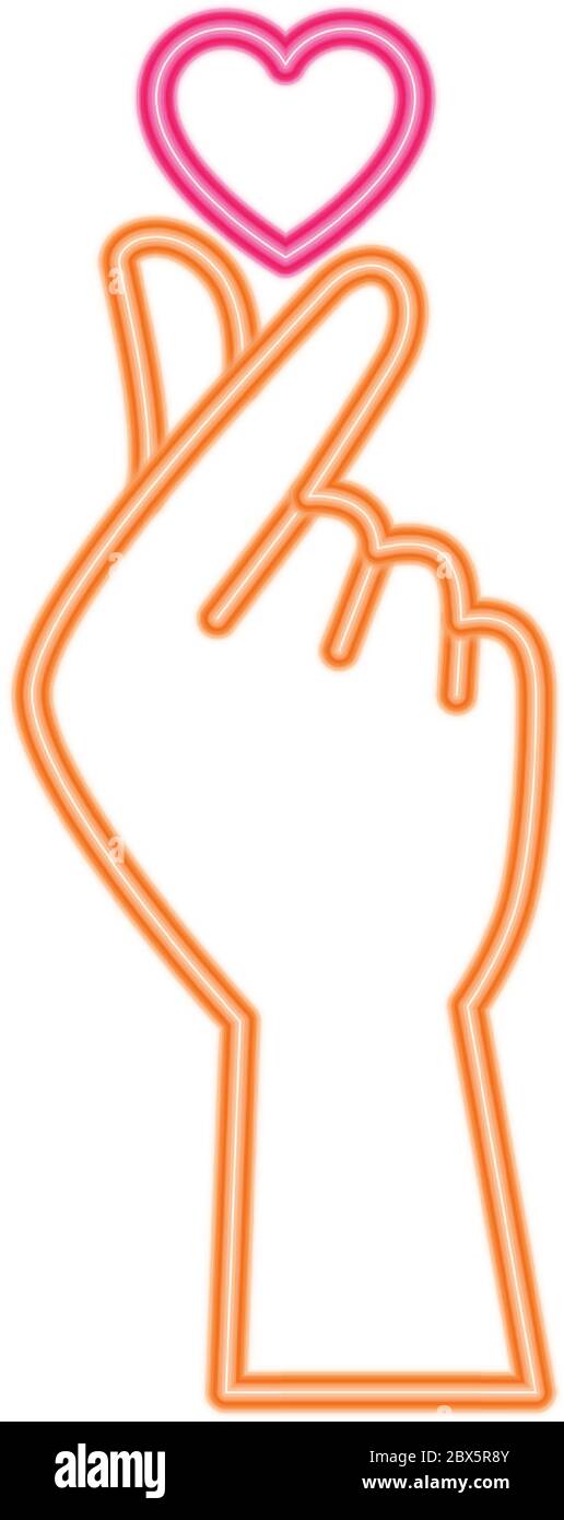 heart over hand vector design Stock Vector Image & Art - Alamy