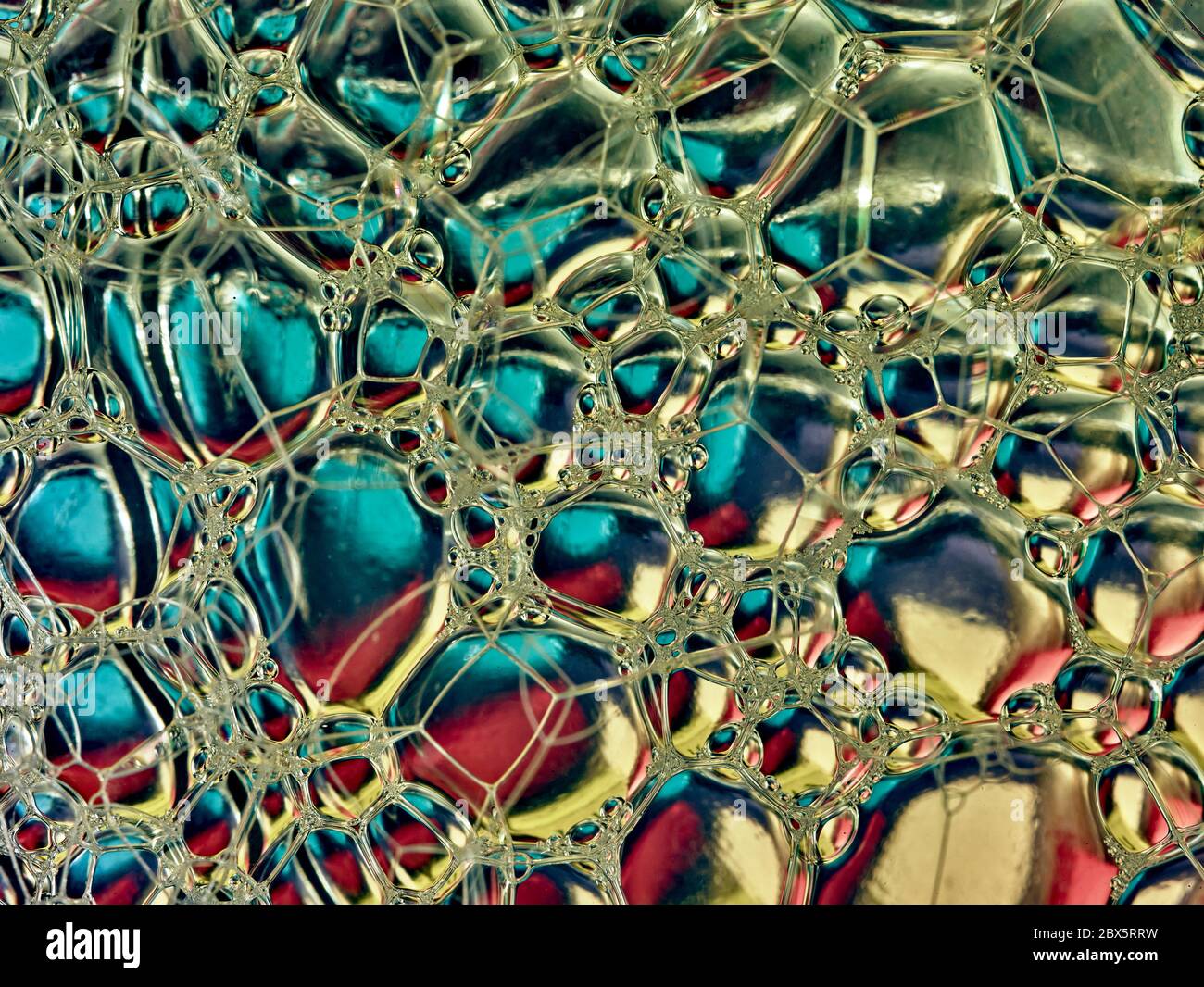Colourful bubbles still=life symbolising the myriad patterns of human ...