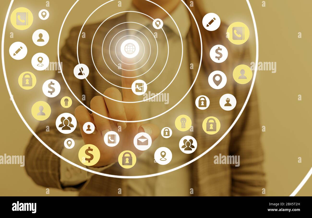 Information Digital Technology Network Connection Infographic Elements ...