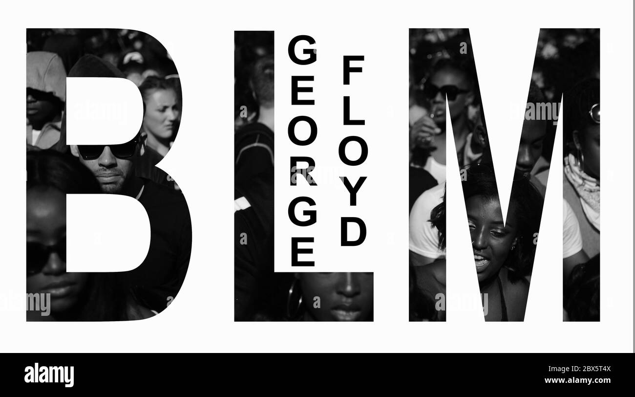 American riot george floyd Black and White Stock Photos & Images - Alamy