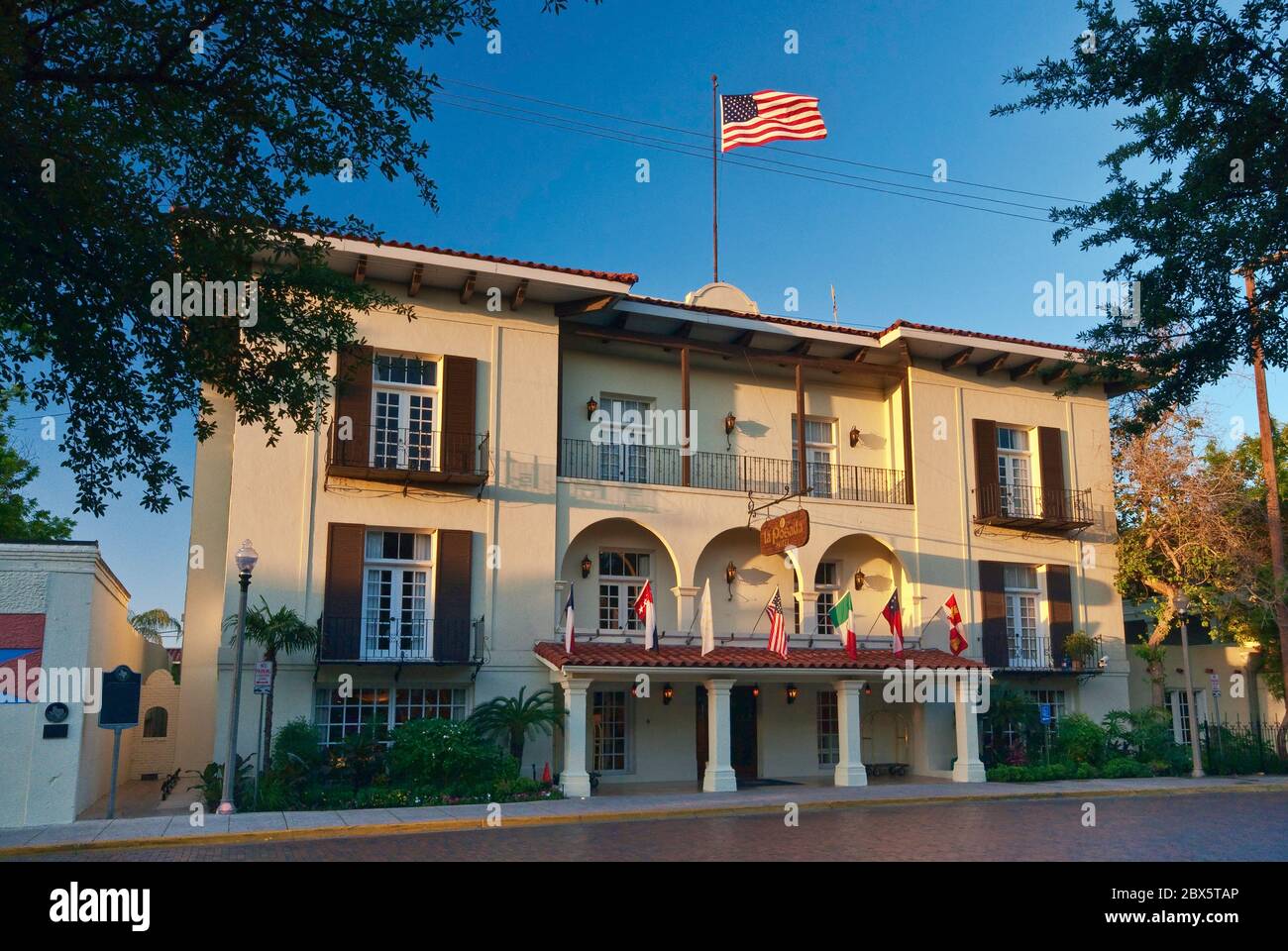 La Posada Hotel, former Old Laredo High School (1917), Spanish Colonial ...