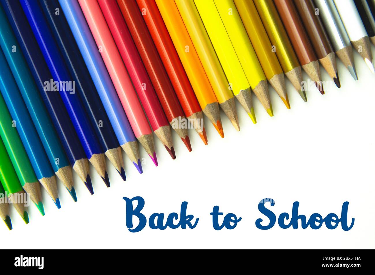 Crayons. Colorful pencils isolated on white background. Back to school ...