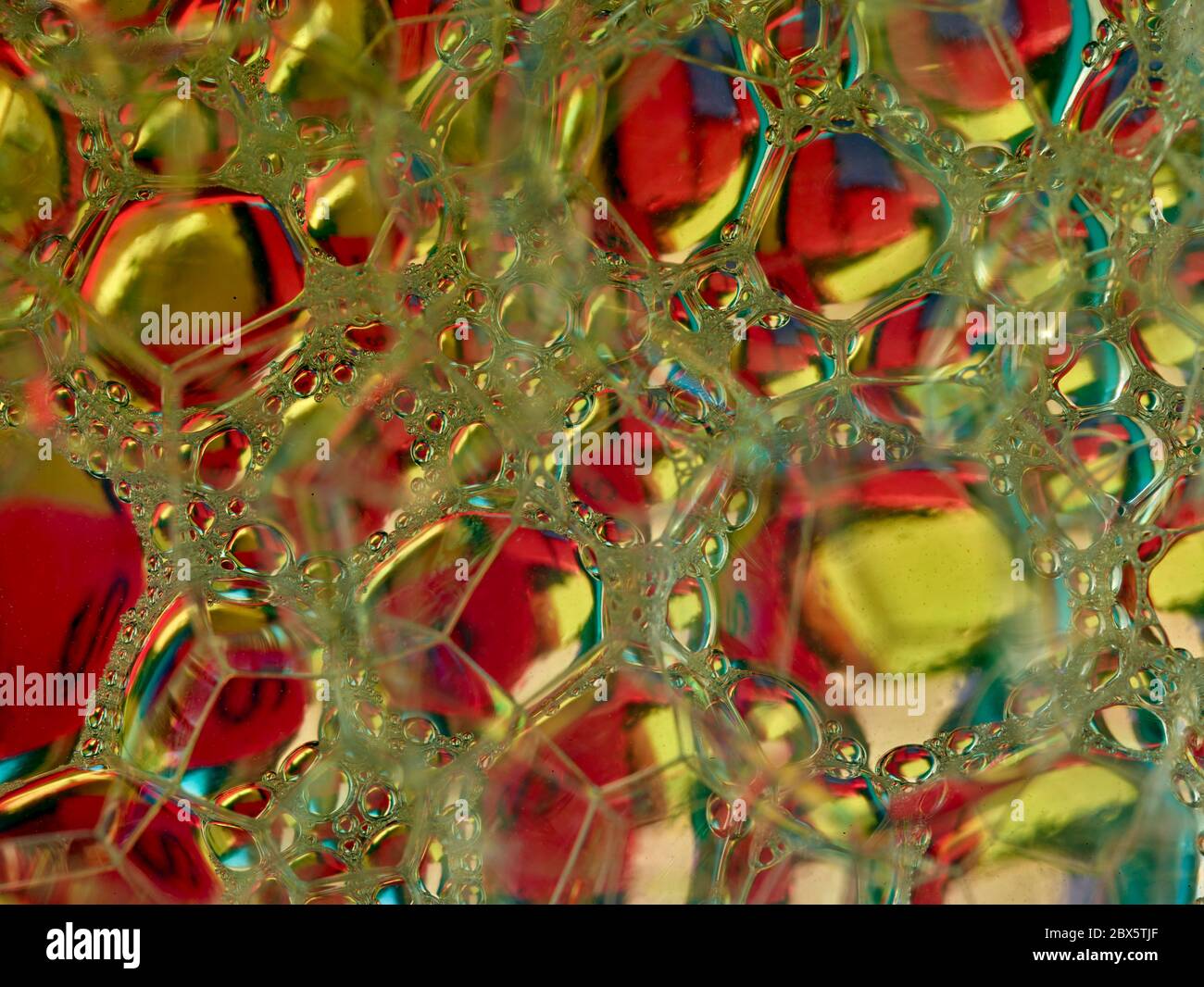 Colourful bubbles still=life symbolising the myriad patterns of human ...
