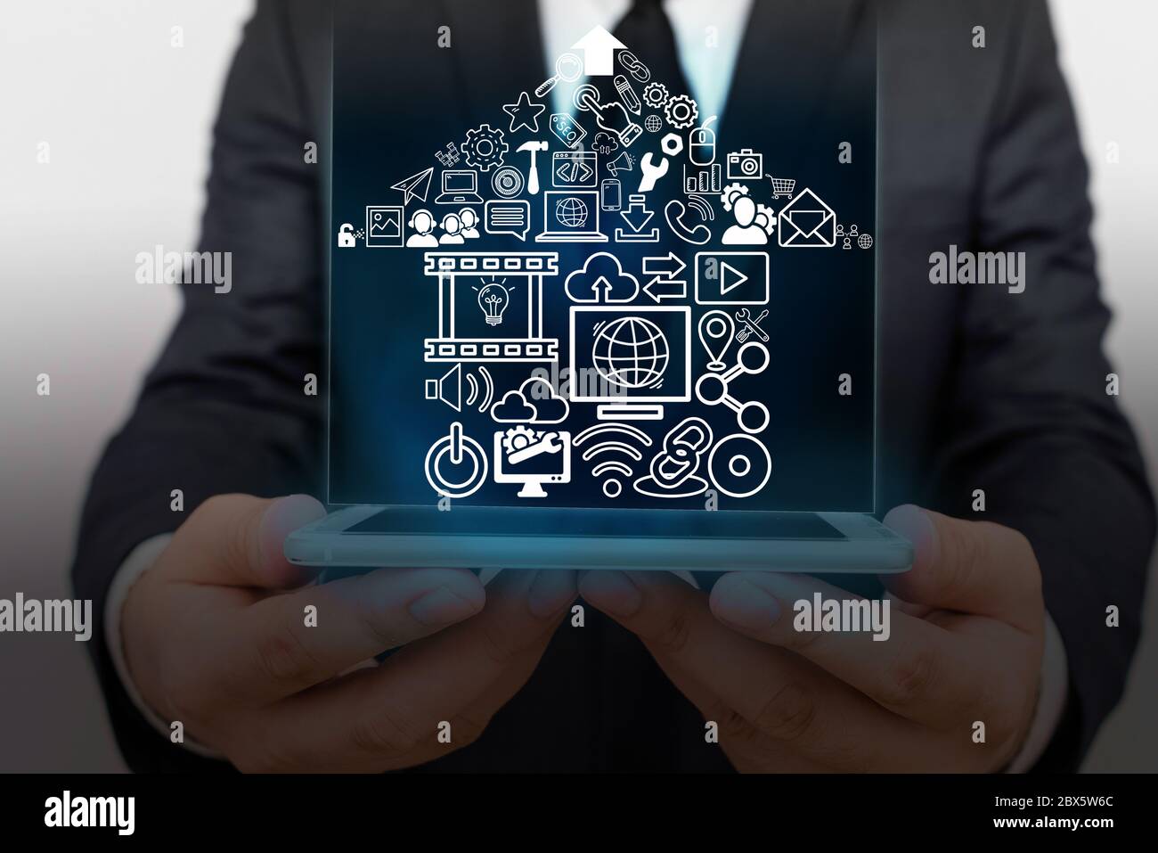 Information Digital Technology Network Connection Infographic Elements ...