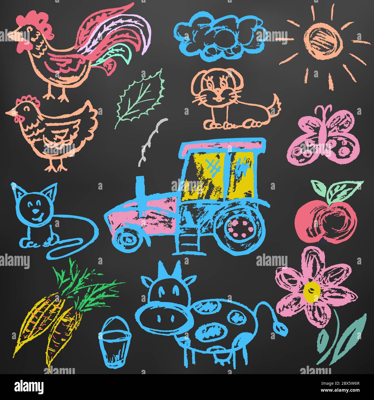 Rooster Drawing High Resolution Stock Photography and Images - Alamy