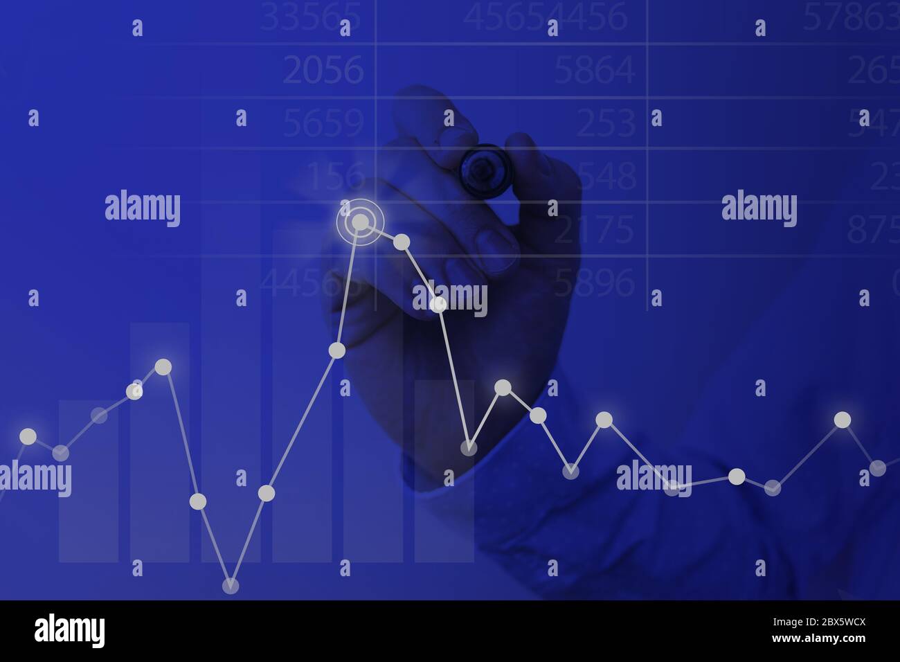 Unstable High Risk Trend Movement Performance Financial Chart Status ...