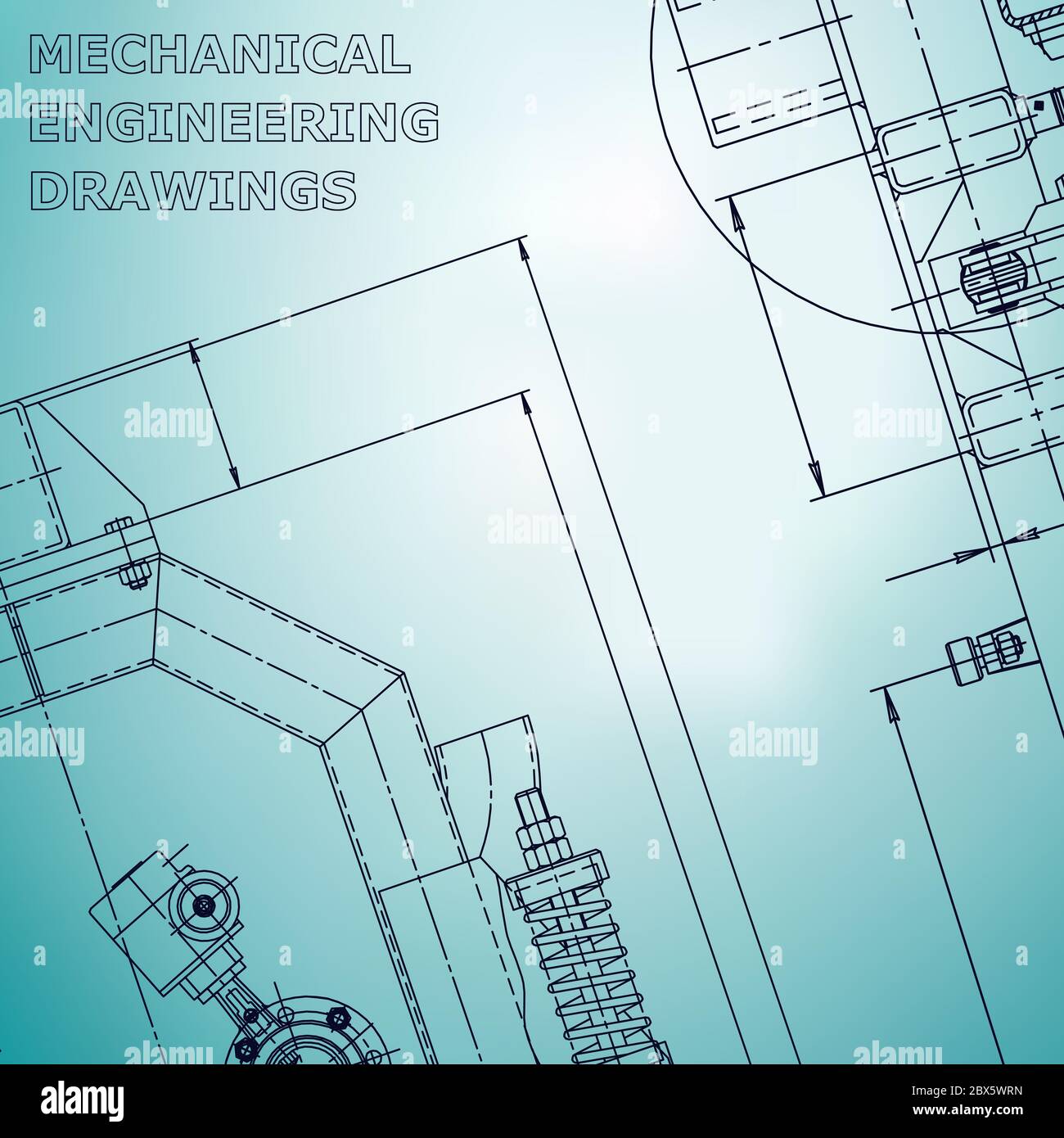 Blueprint, Sketch. Vector illustration. Cover, flyer. Corporate ...